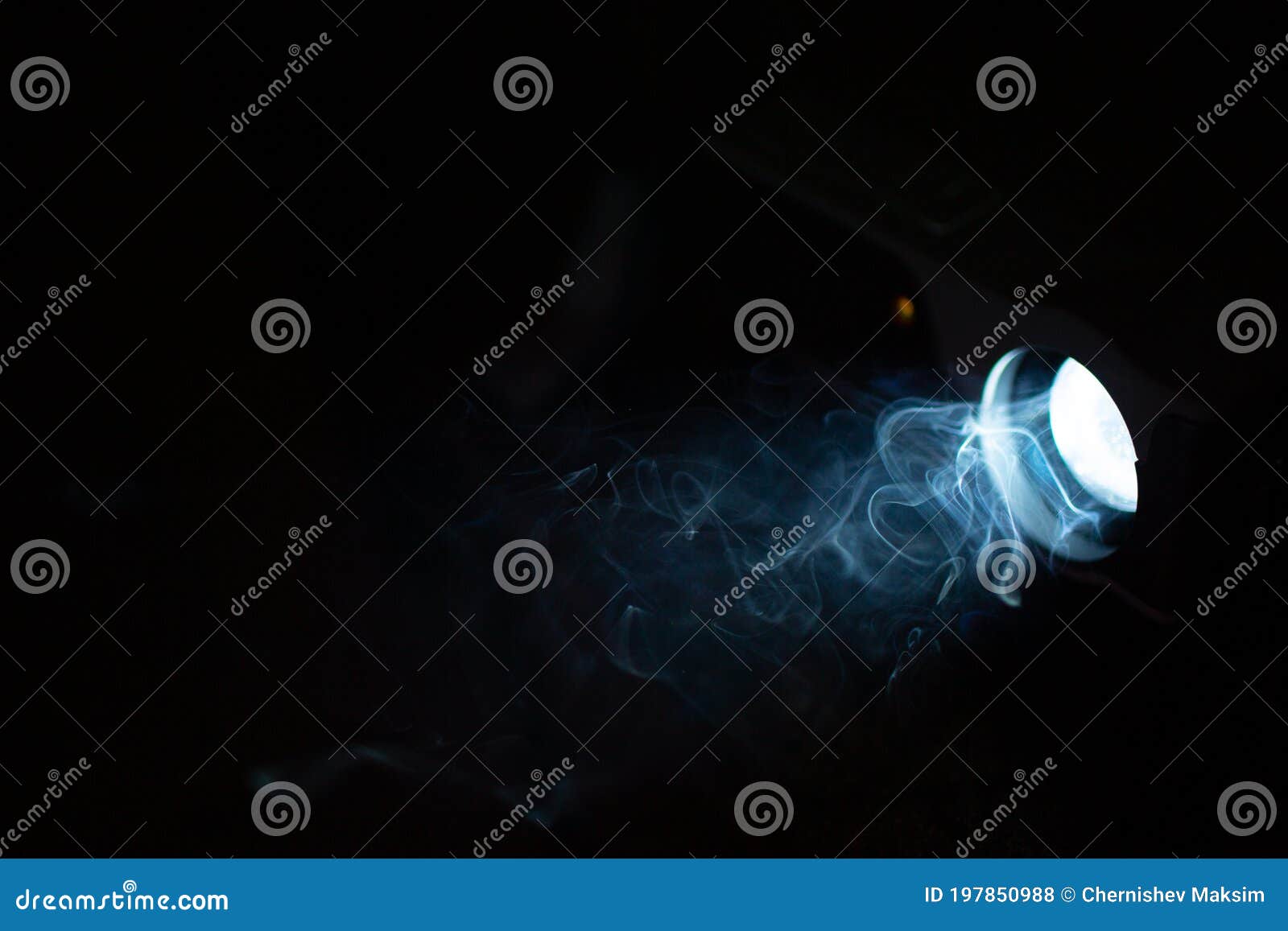 Film Projector Light Ray with Smoke in Darkness Stock Photo - Image of ...