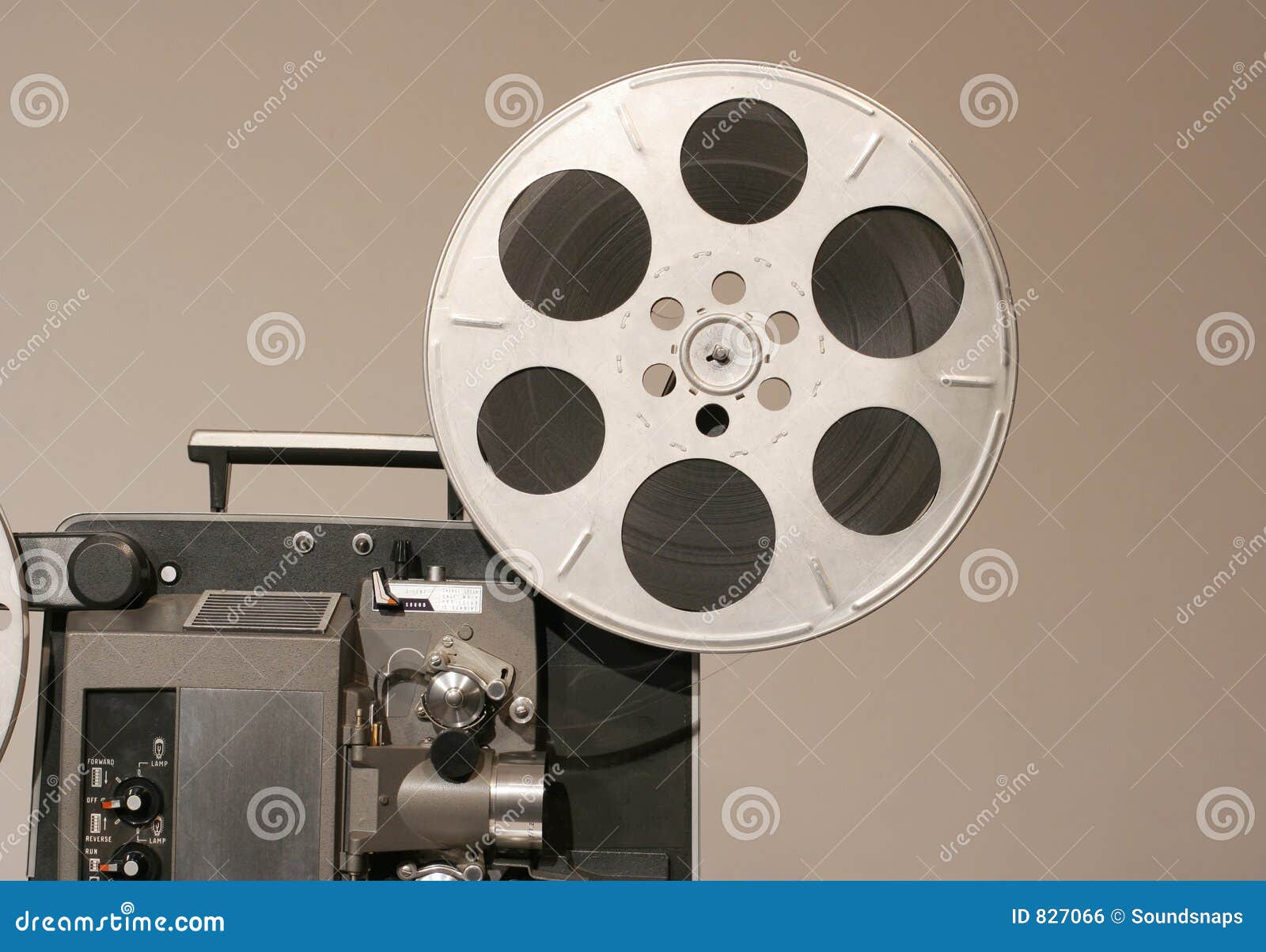 Film Projector Side Close stock photo. Image of learning - 827066