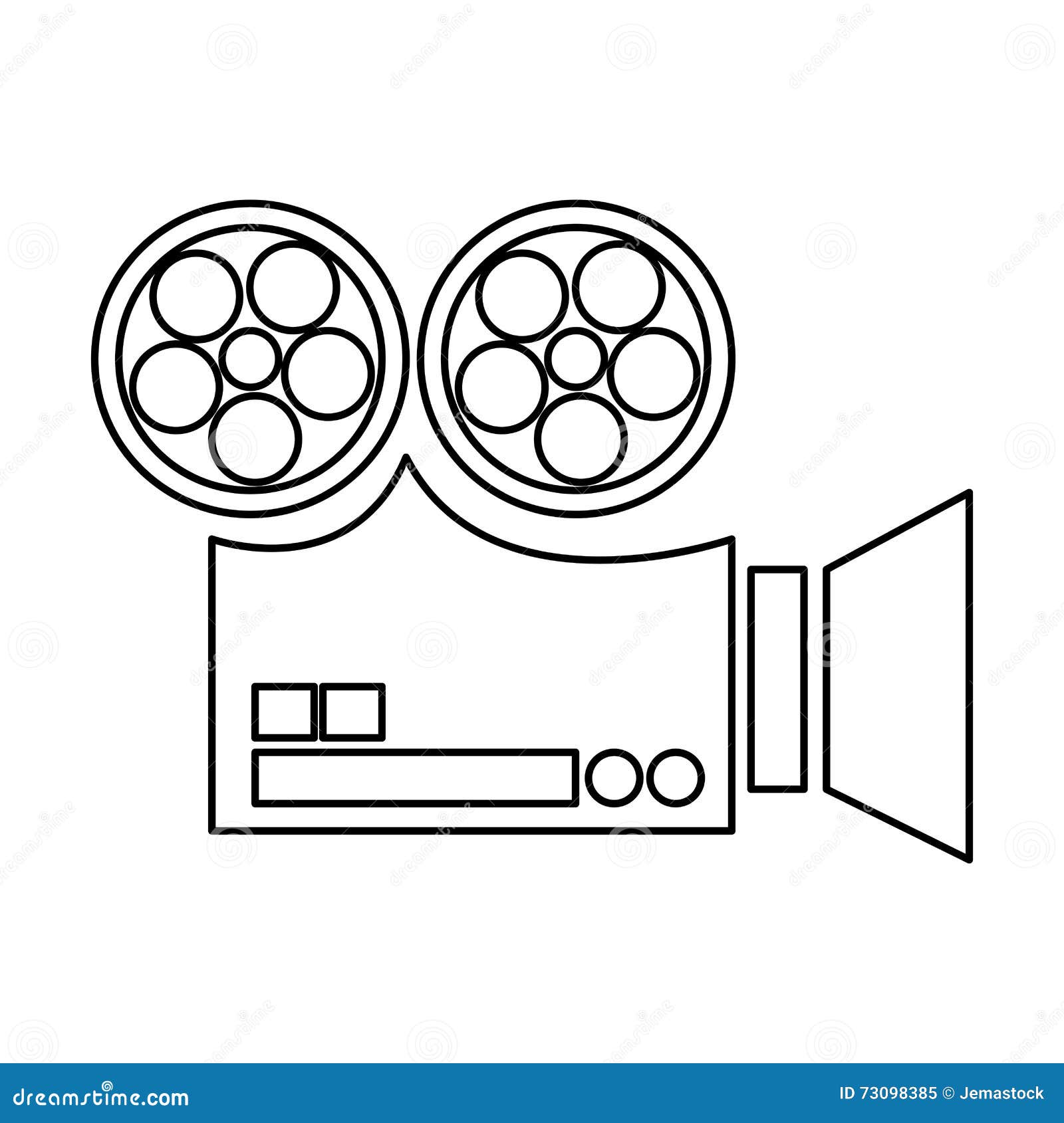 Movie Projector Clip Art Black And White