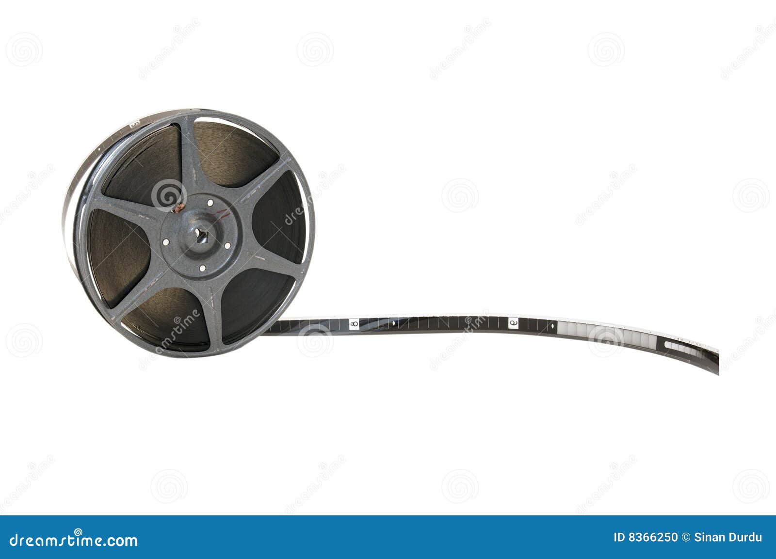 35 Mm Film Reel Perforations Spool, Movie Symbol Stock Image ...