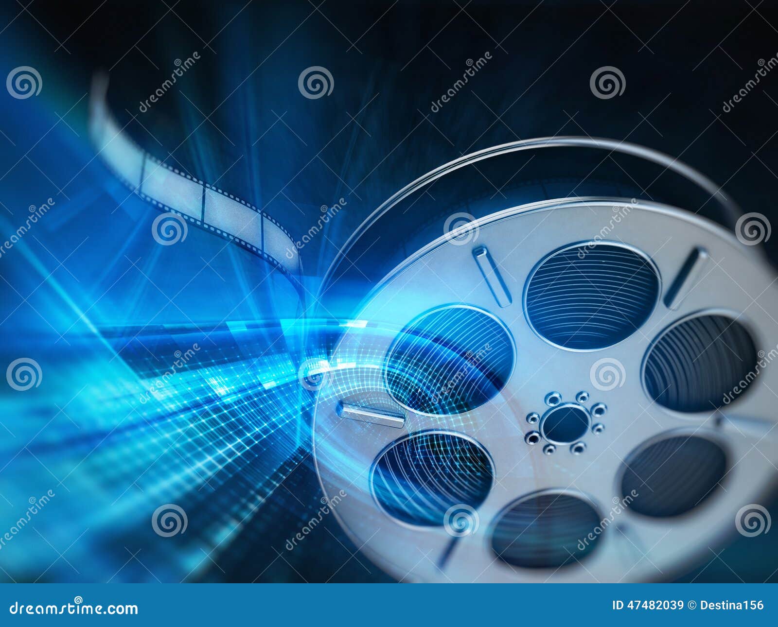 Film reel background stock illustration. Illustration of arts - 47482039