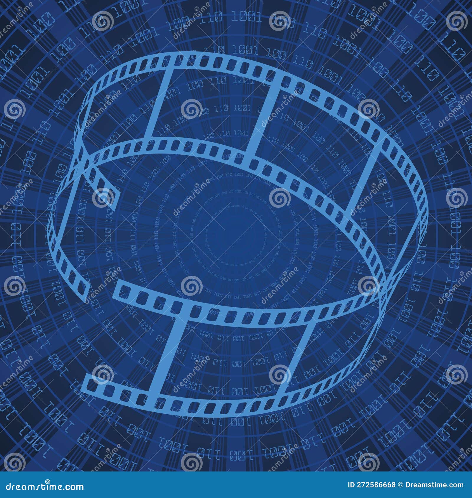 Film reel background stock vector. Illustration of template - 272586668