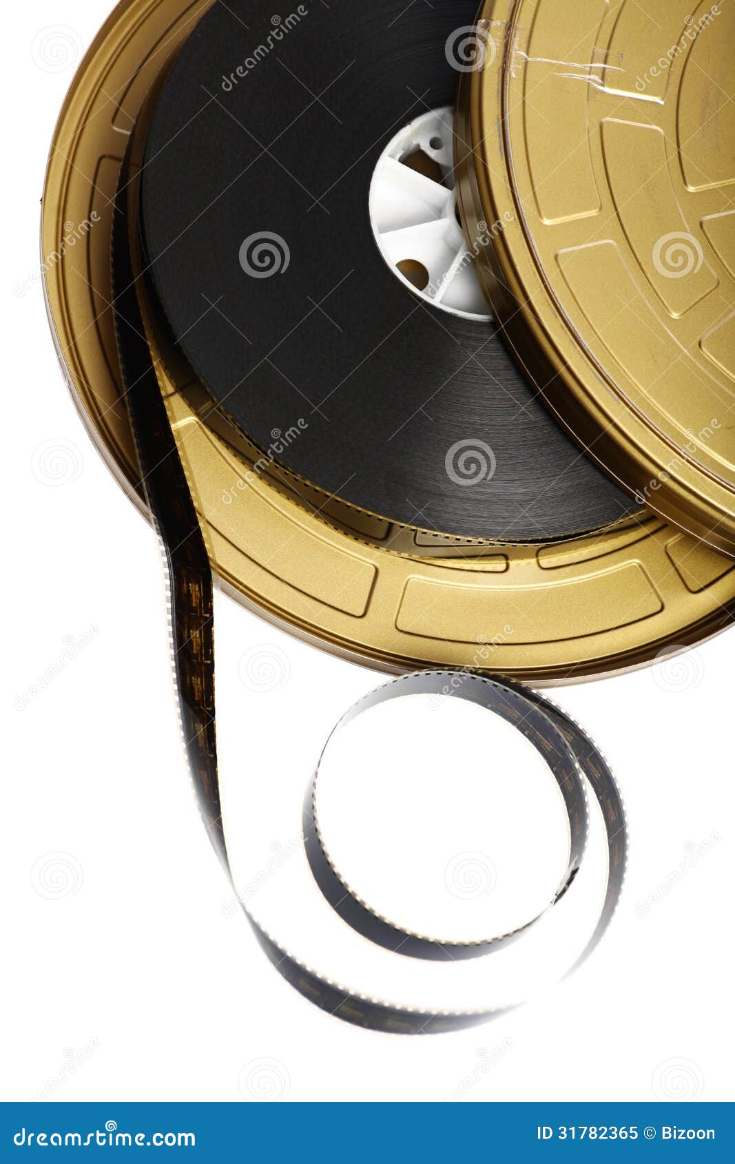 Film reel stock image. Image of roll, camera, isolated - 31782365