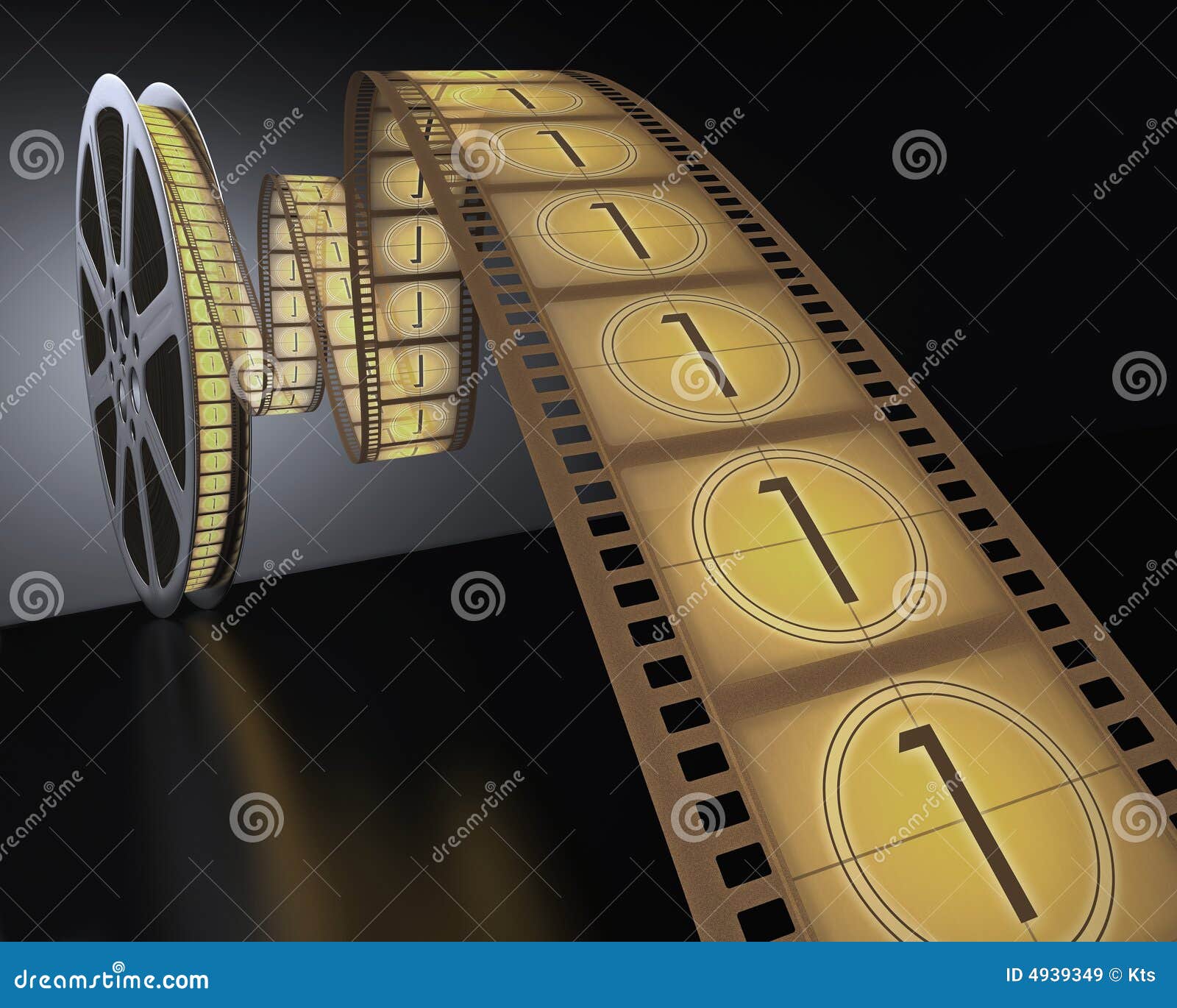 Film Reel Countdown stock illustration. Illustration of still - 4939349