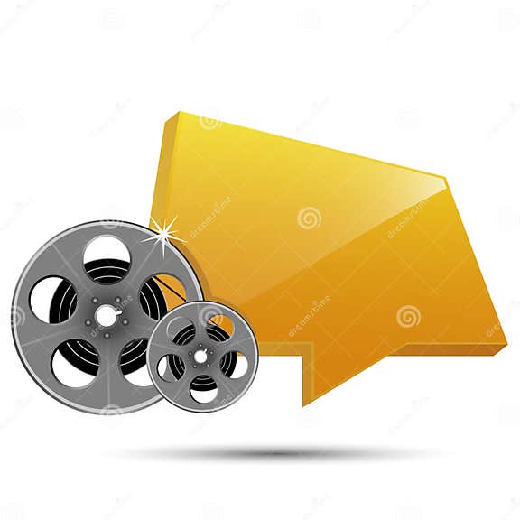 Film reel and frame stock vector. Illustration of film - 29208606