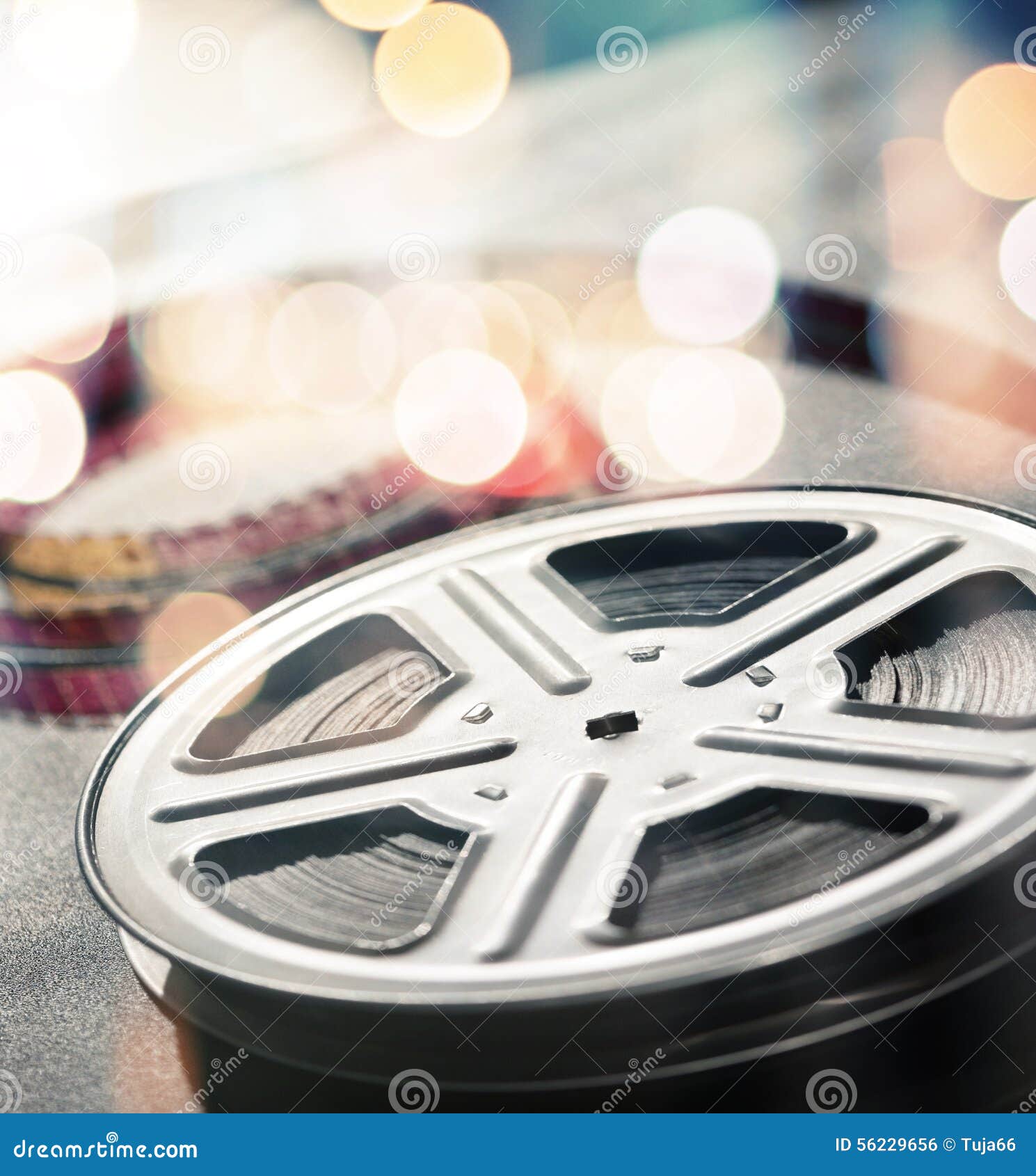 Film reel stock photo. Image of exposure, black, filmstrip - 56229656