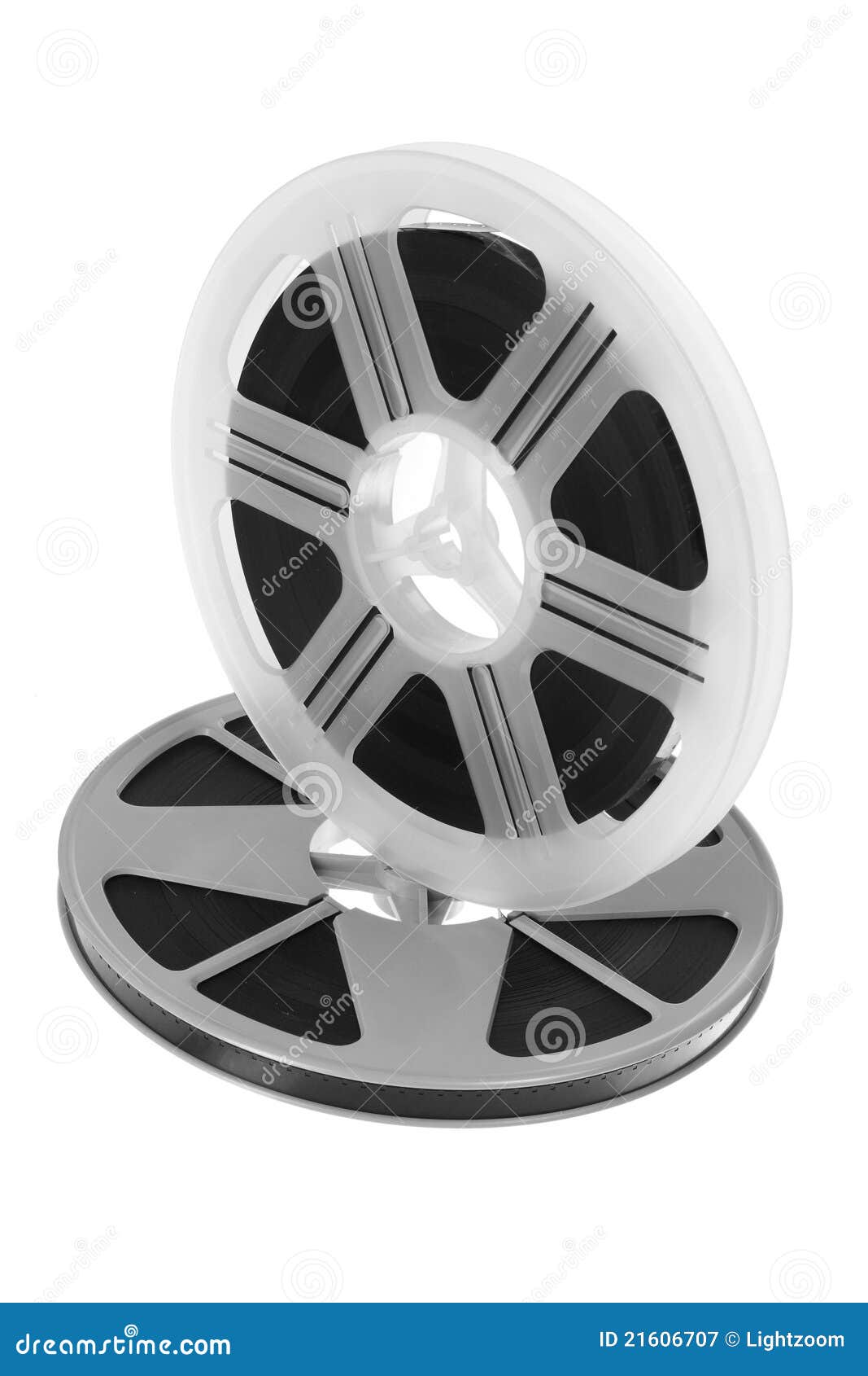 Film Reels stock image. Image of industry, spools, cutout - 21606707