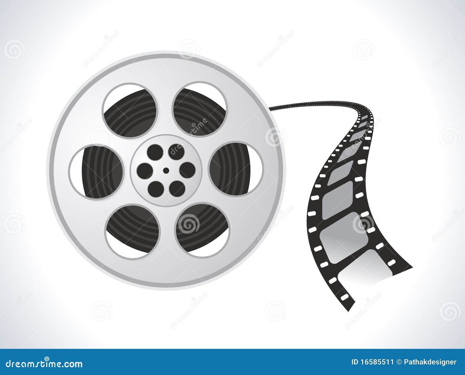 Film roll icon stock vector. Illustration of footage - 16585511