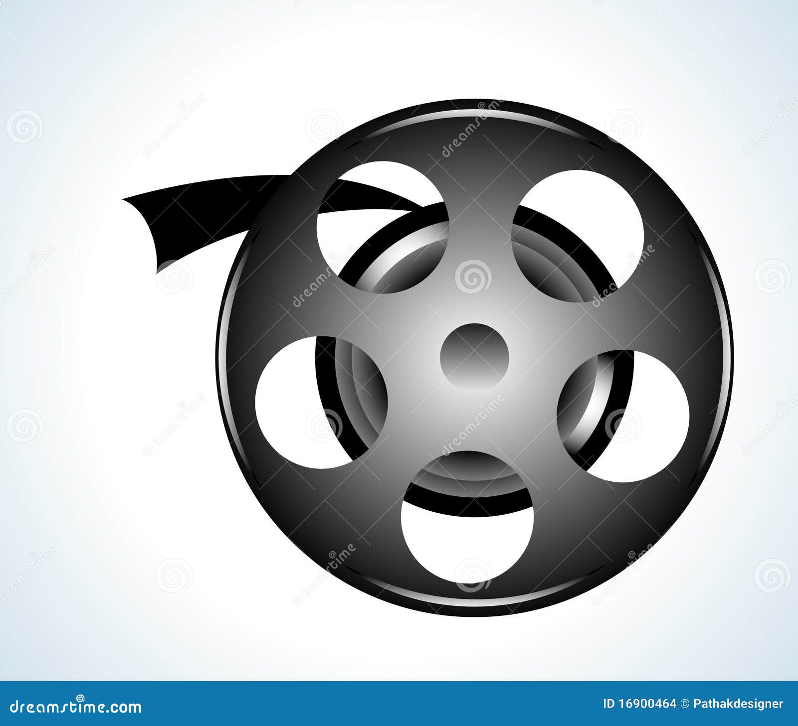 Film roll icon stock vector. Illustration of nice, footage - 16900464