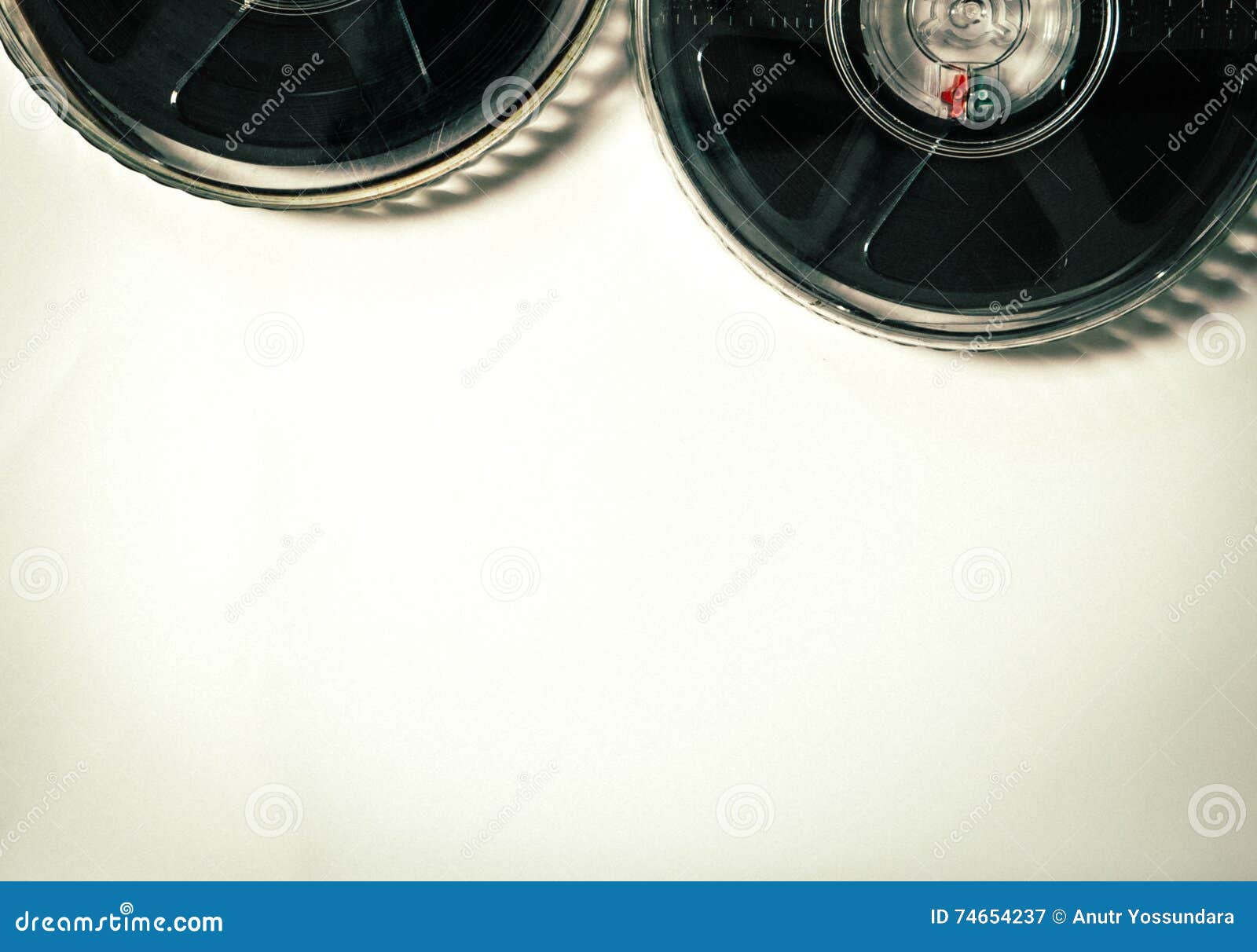 Film Roll Isolated on White Stock Image - Image of media, movie: 74654237