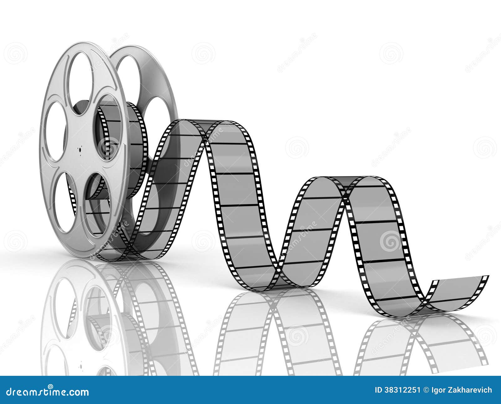 Film roll and strip stock illustration. Illustration of animation ...