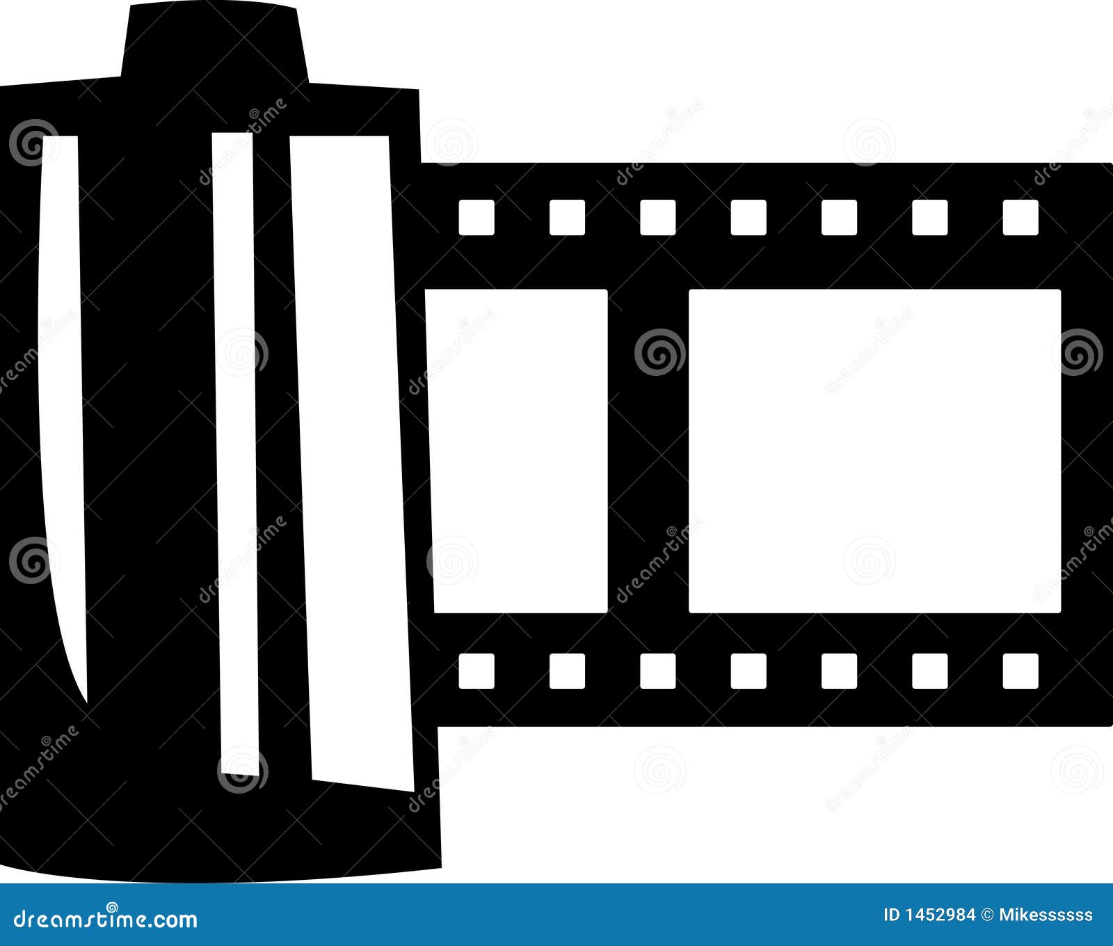 Film Roll Vector Illustration Stock Vector - Illustration of ...
