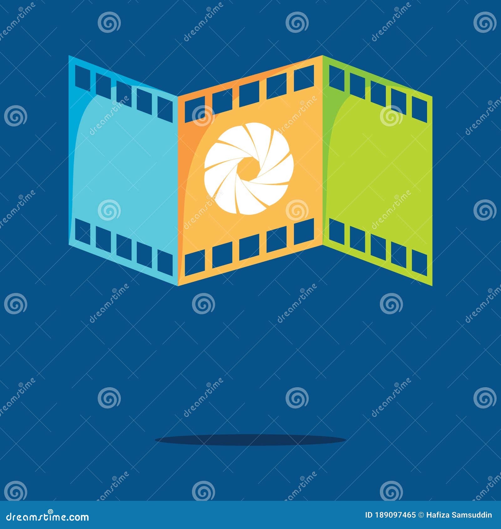 Film Roll. Vector Illustration Decorative Design Stock Vector ...
