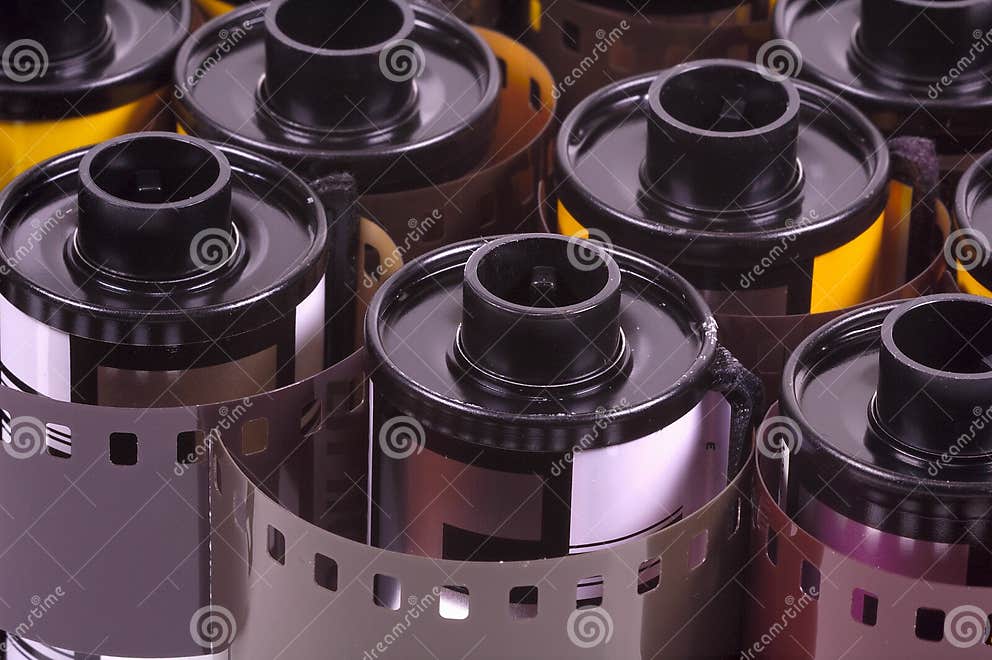 Film Rolls stock image. Image of abstract, load, aperature - 167261