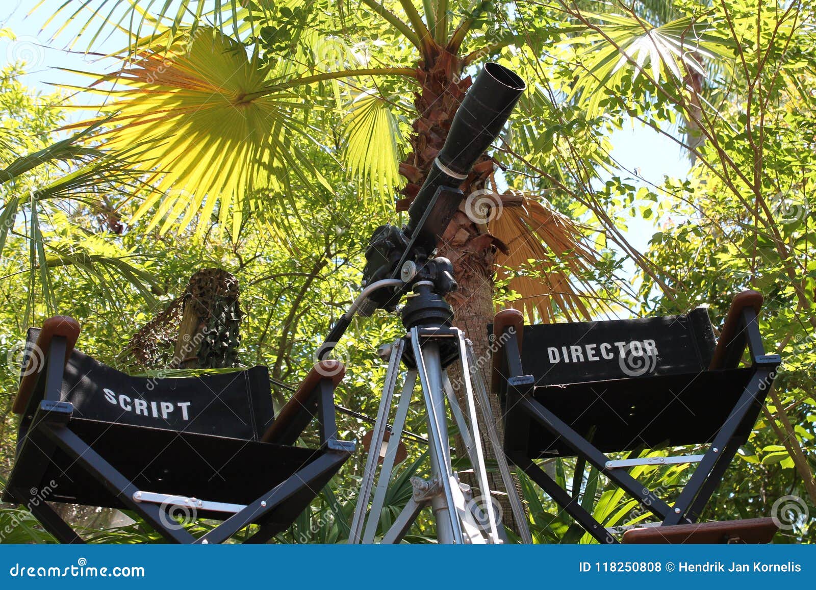 Film Set Director and Script Chair Stock Photo - Image of touristic ...