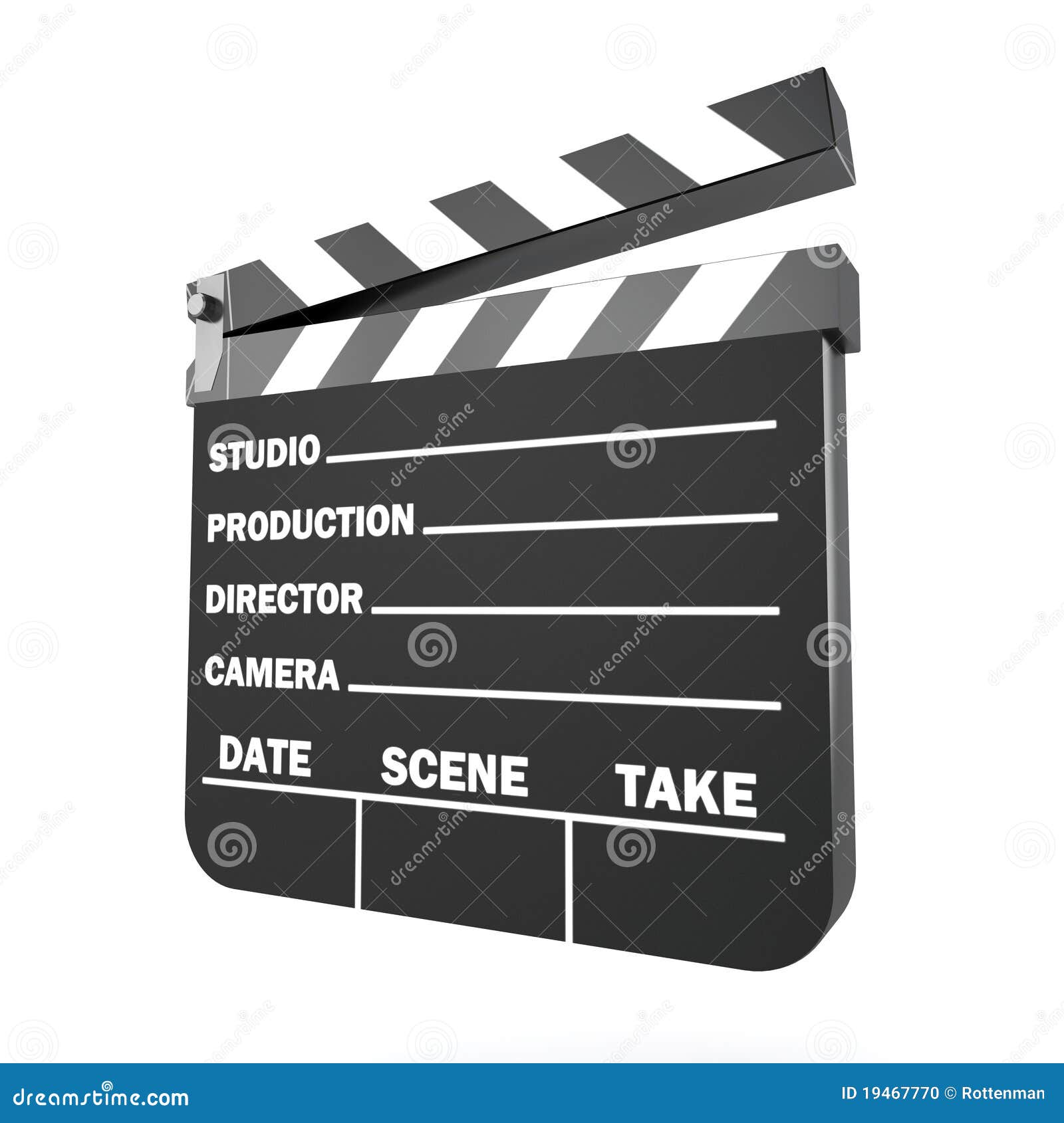 Film slate stock illustration. Illustration of industry - 19467770