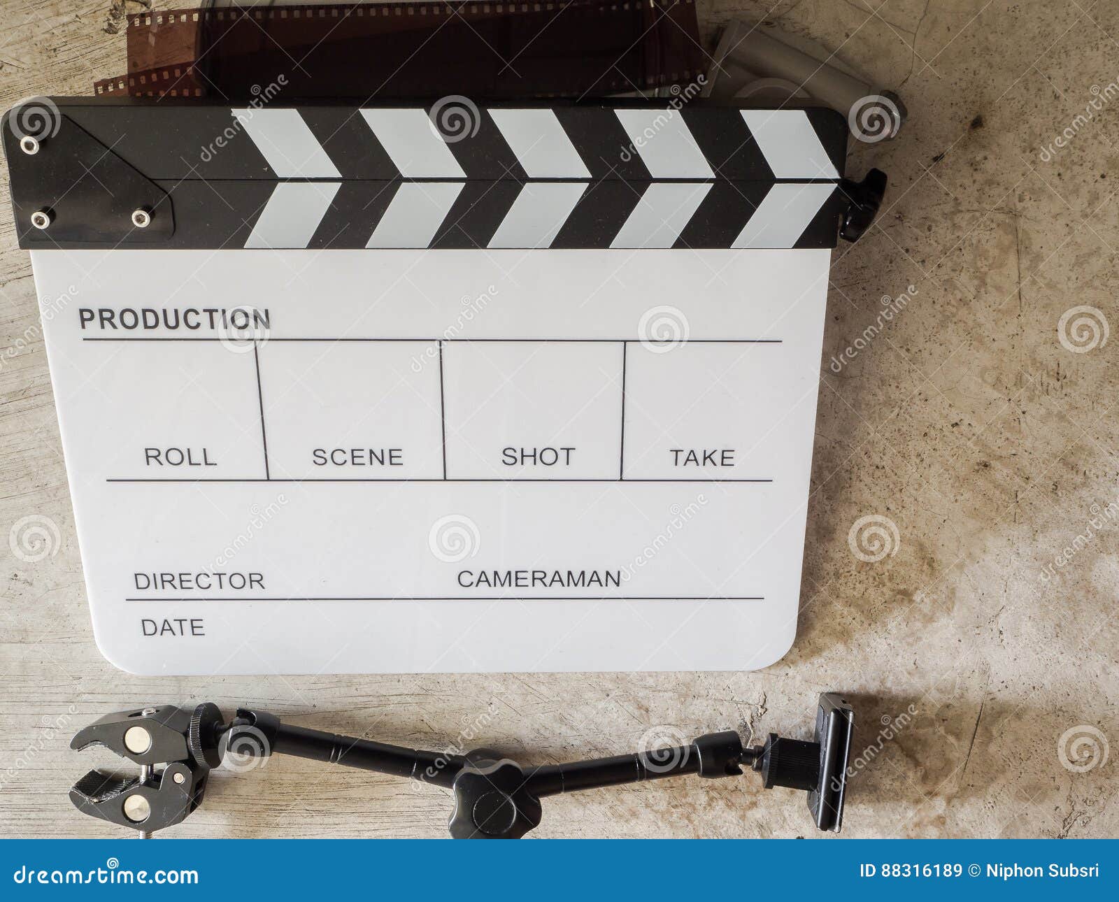 Film slate movie tool stock image. Image of scenc, entertainment - 88316189