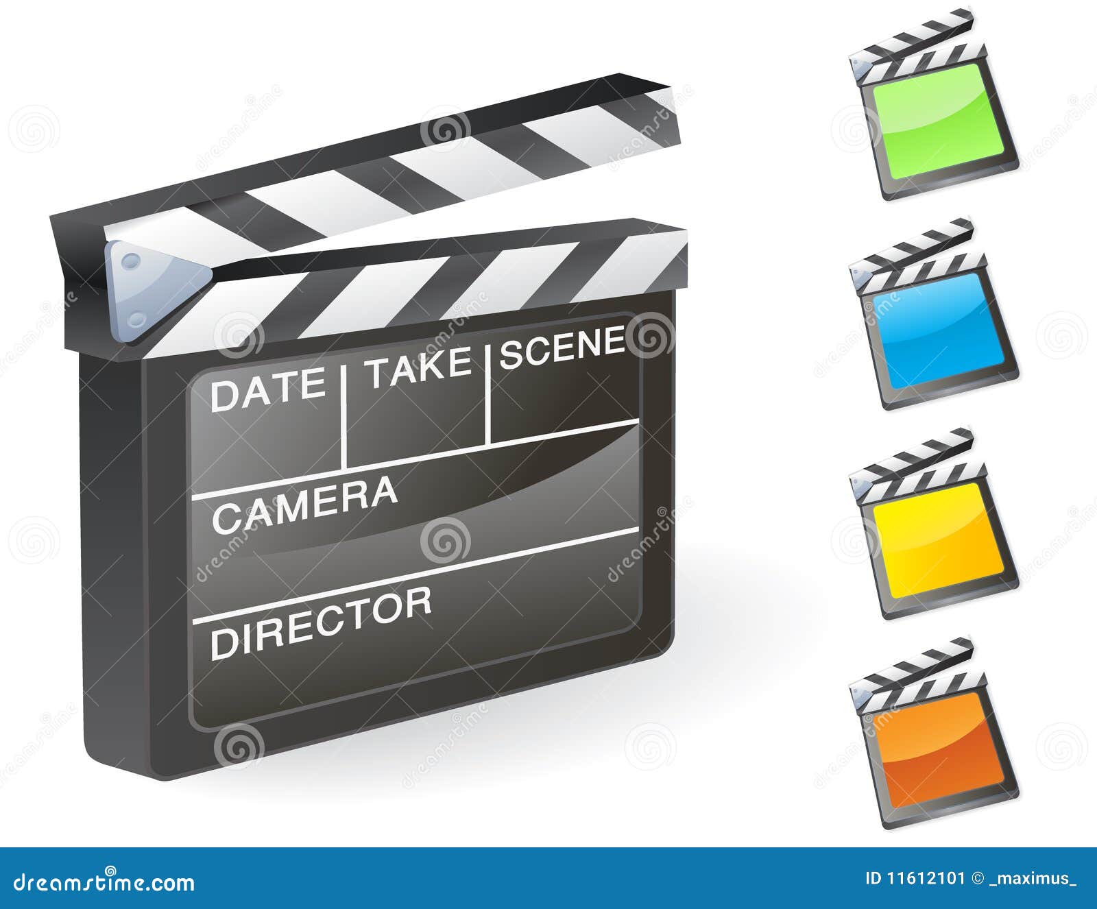 Film Slate Vector | CartoonDealer.com #11612101