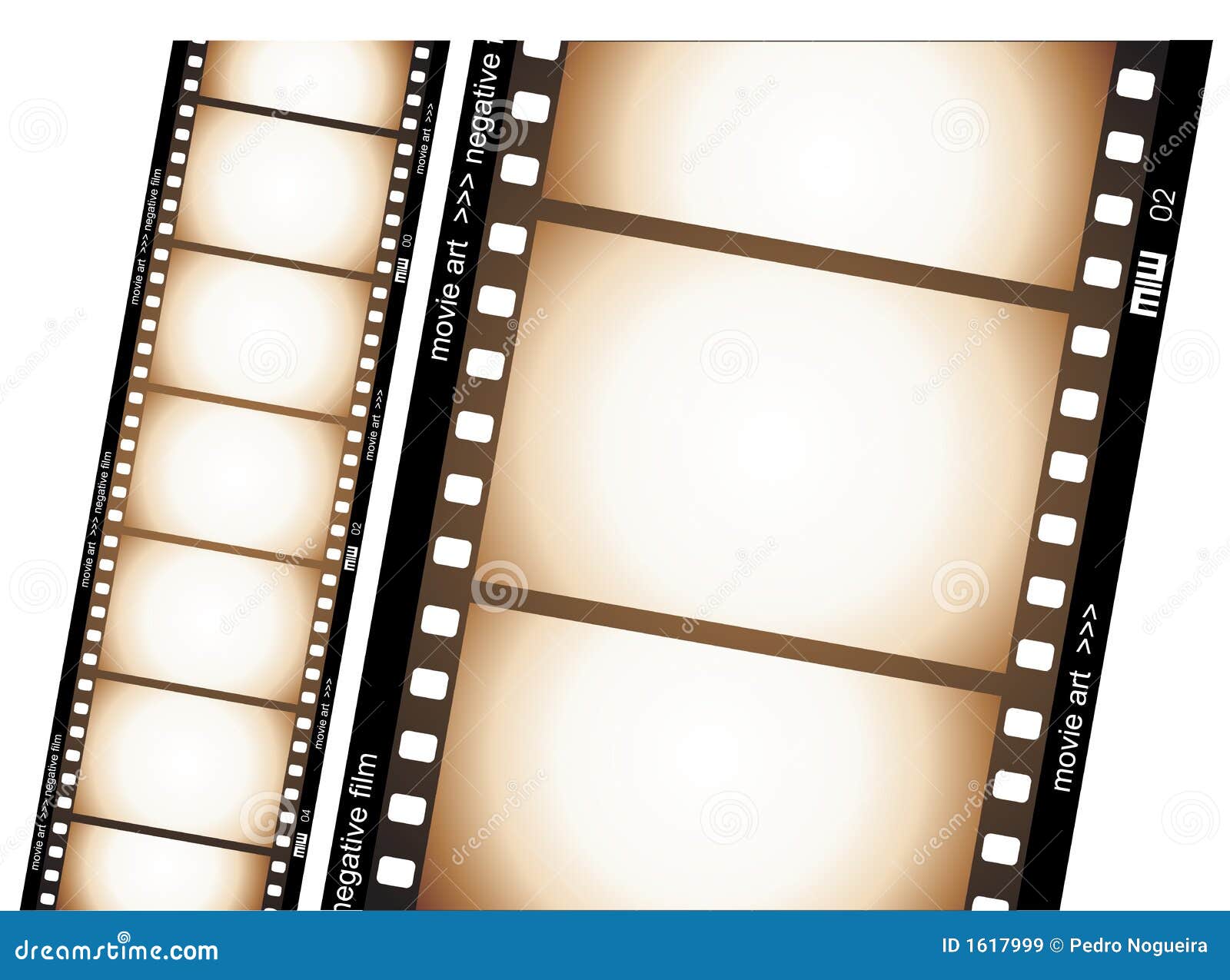 Film strip stock vector. Illustration of artistic, artwork - 1617999