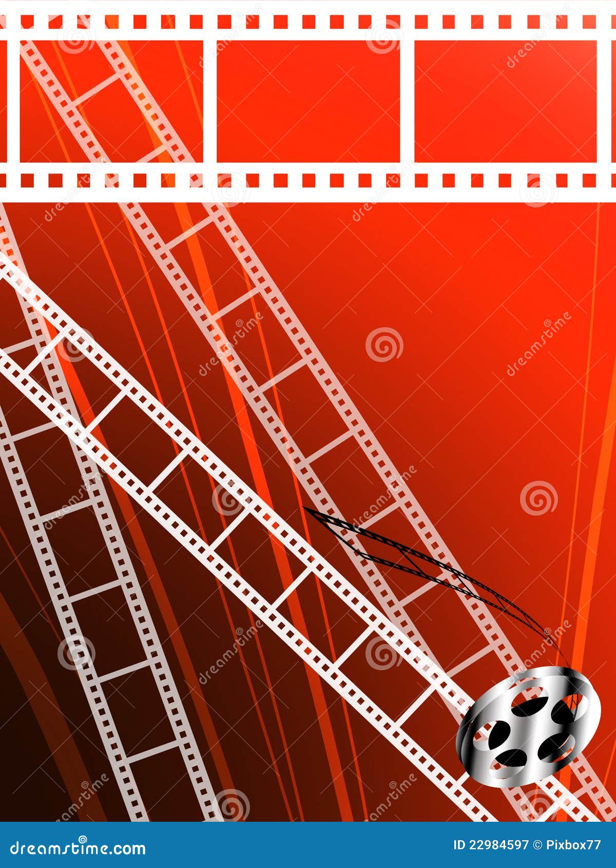 Film Strip Abstract Background Stock Illustration - Illustration of ...