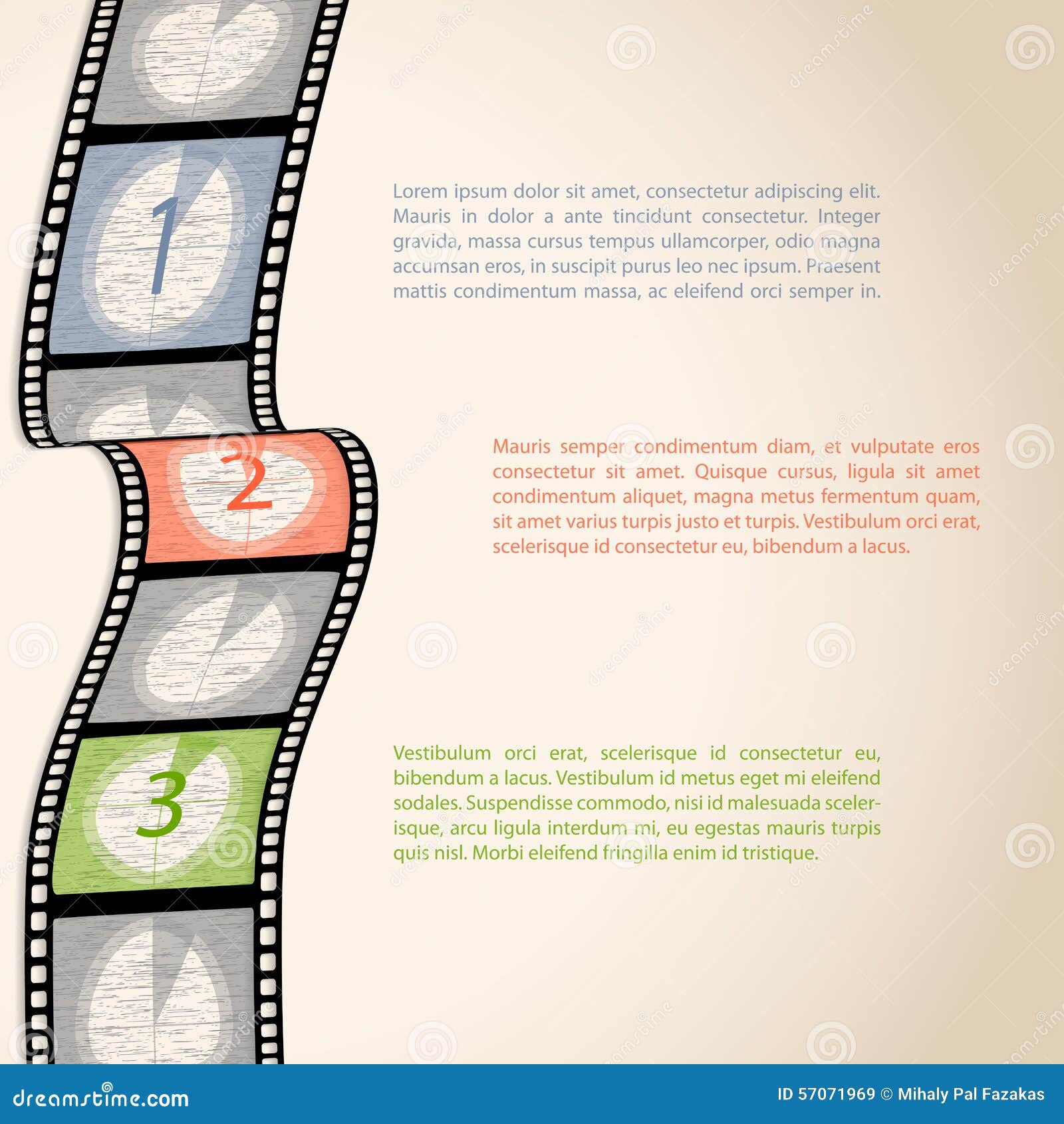 Film Strip Countdown Infographic Stock Vector - Illustration of choice ...