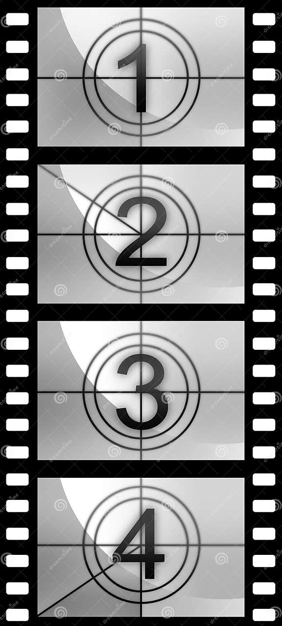 Film Strip Countdown Texture Stock Illustration - Illustration of ...