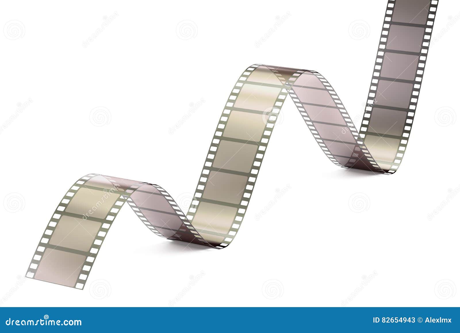 Film Strip, 3D rendering stock illustration. Illustration of concept ...