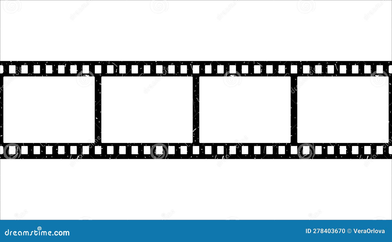 Film Strip. Old Retro Negative Film Frame Stock Vector - Illustration ...
