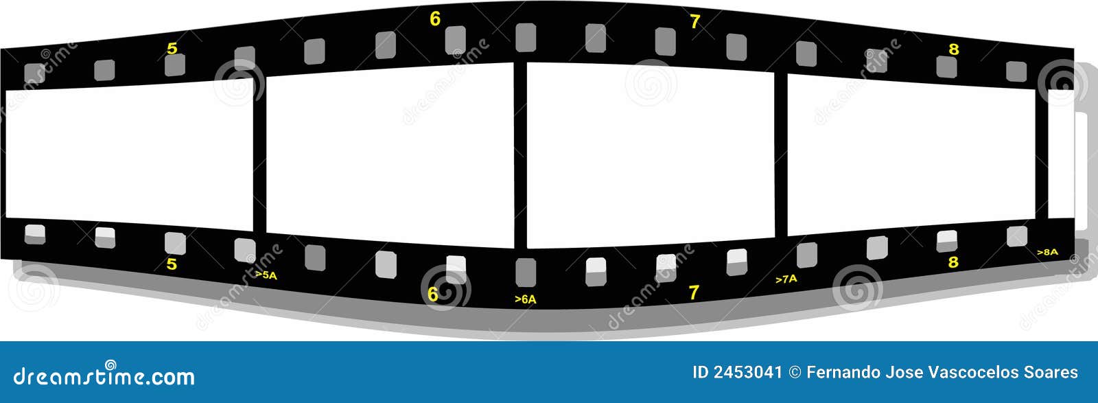 Film Strip Perspective Front Stock Vector - Illustration of frame, film ...