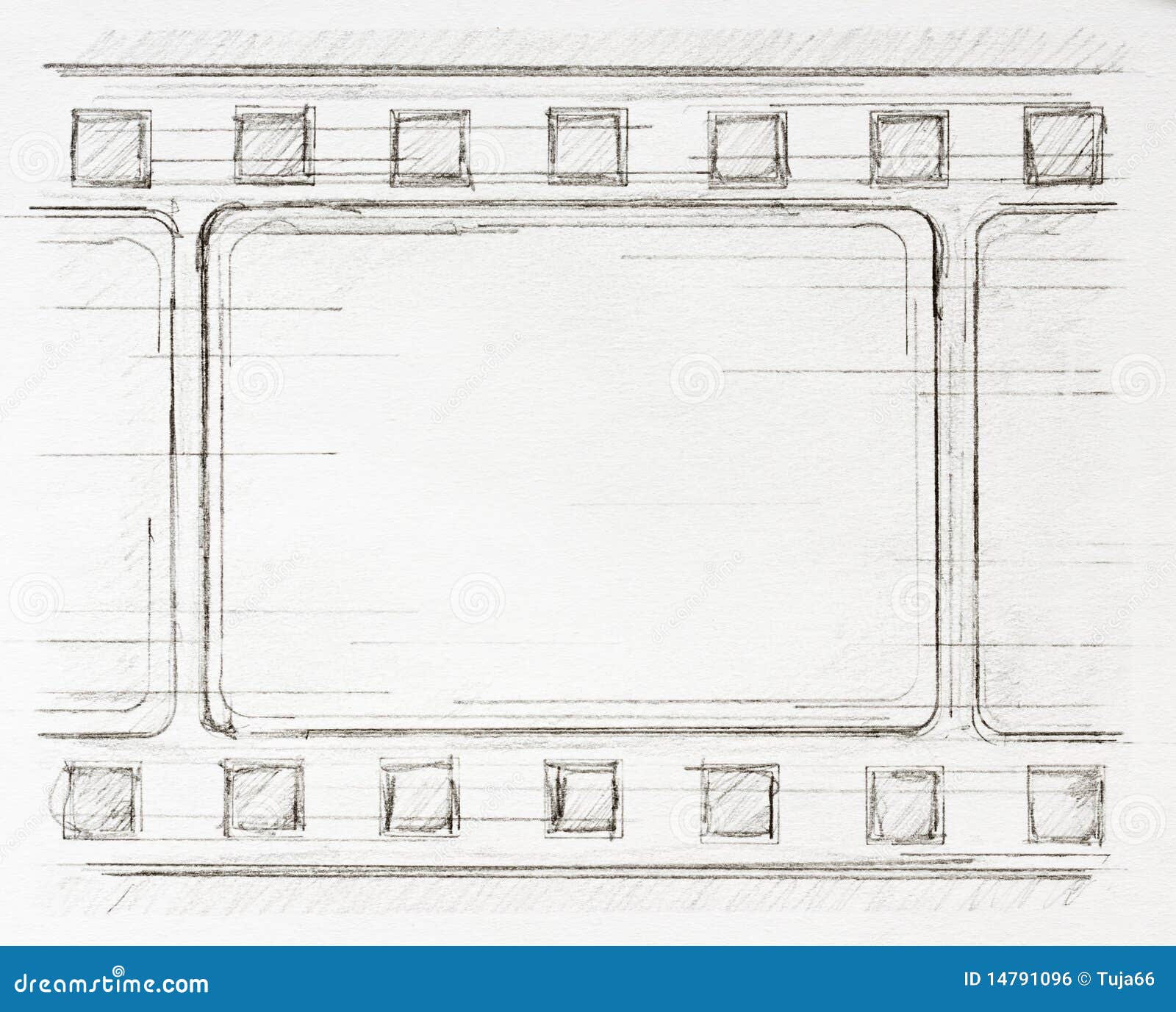 Film strip sketch stock illustration. Illustration of drawing - 14791096