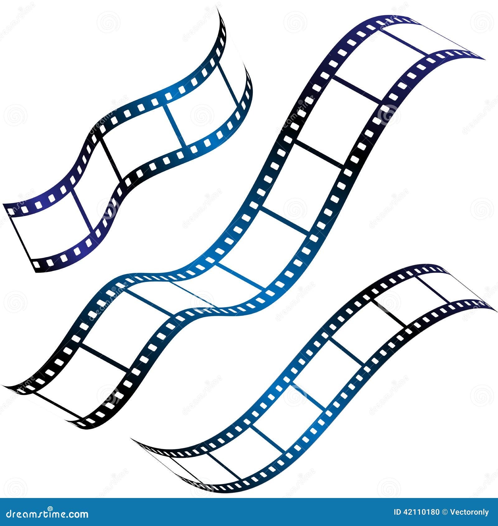 Film strips stock vector. Illustration of artwork, equipment - 42110180