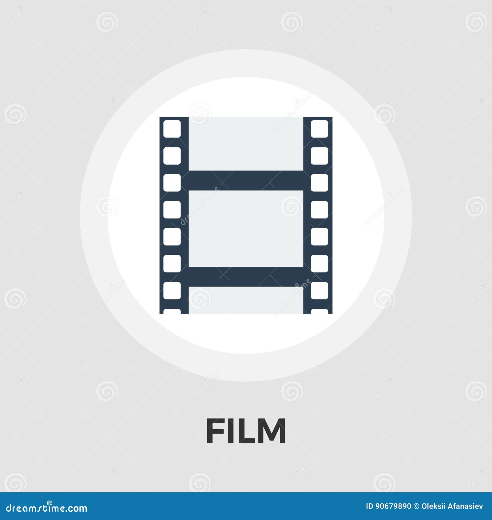 Film vector flat icon stock vector. Illustration of illustrators - 90679890