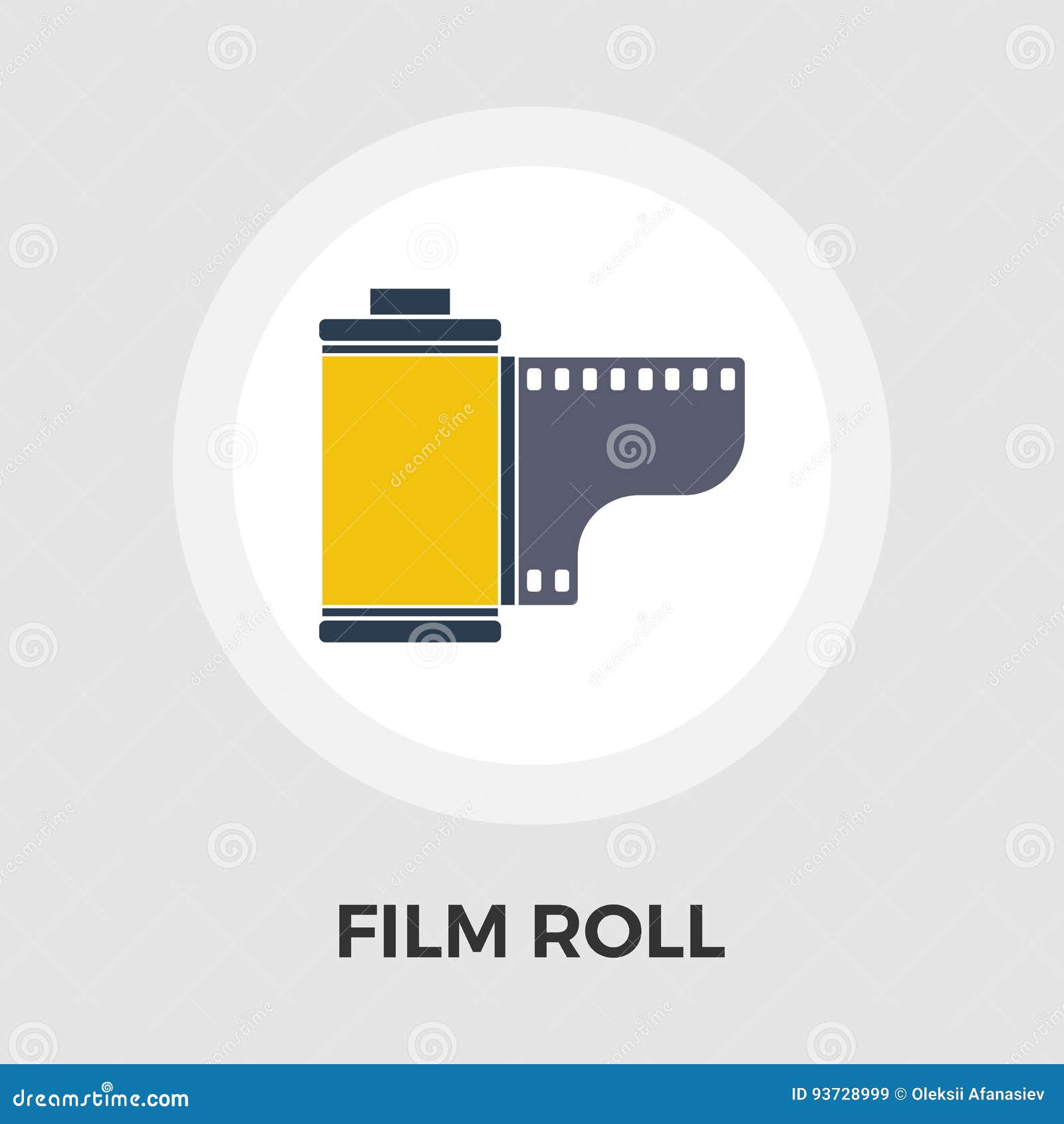 Film vector flat icon stock vector. Illustration of photograph - 93728999