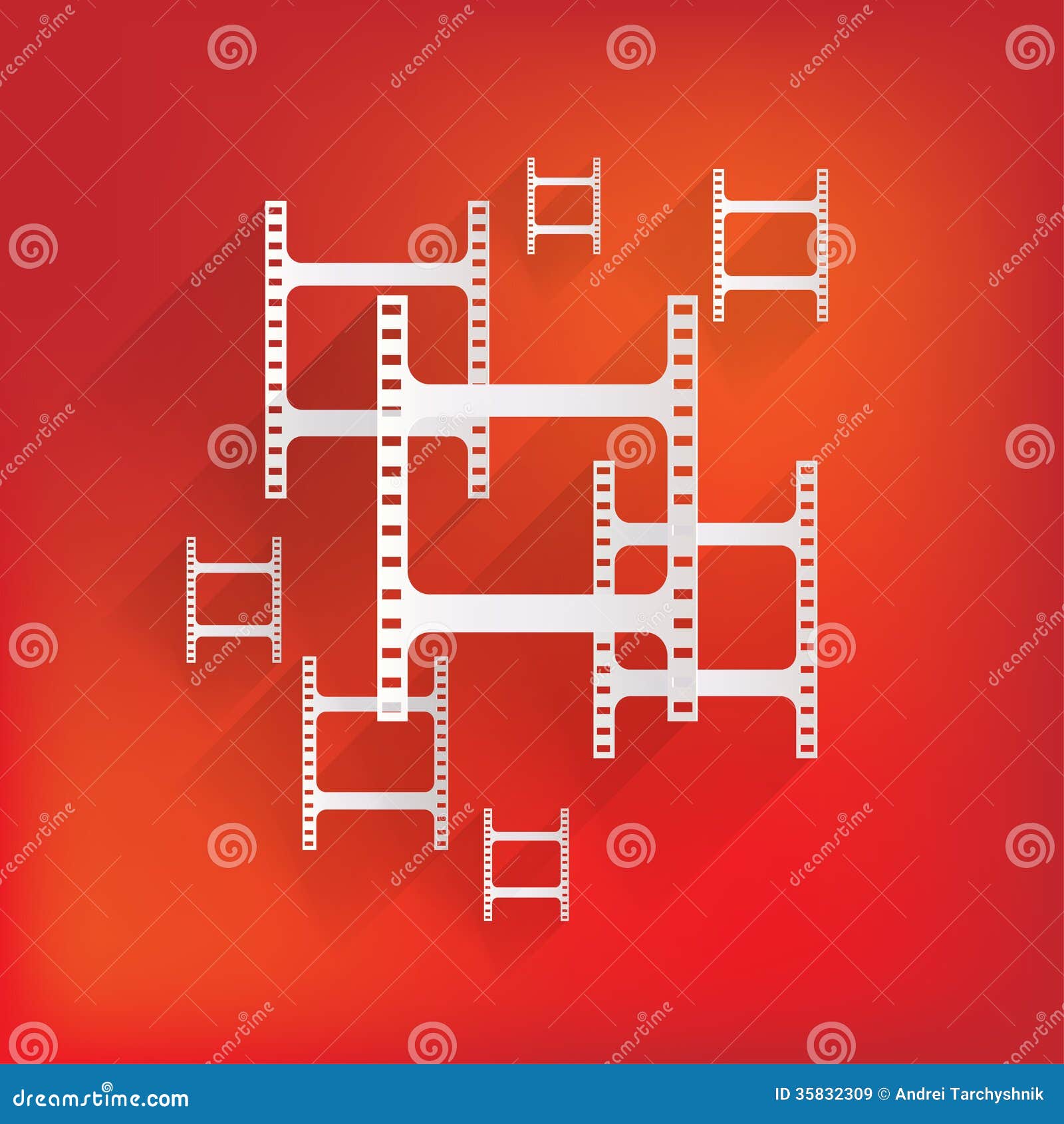 Film web icon stock vector. Illustration of clip, internet - 35832309