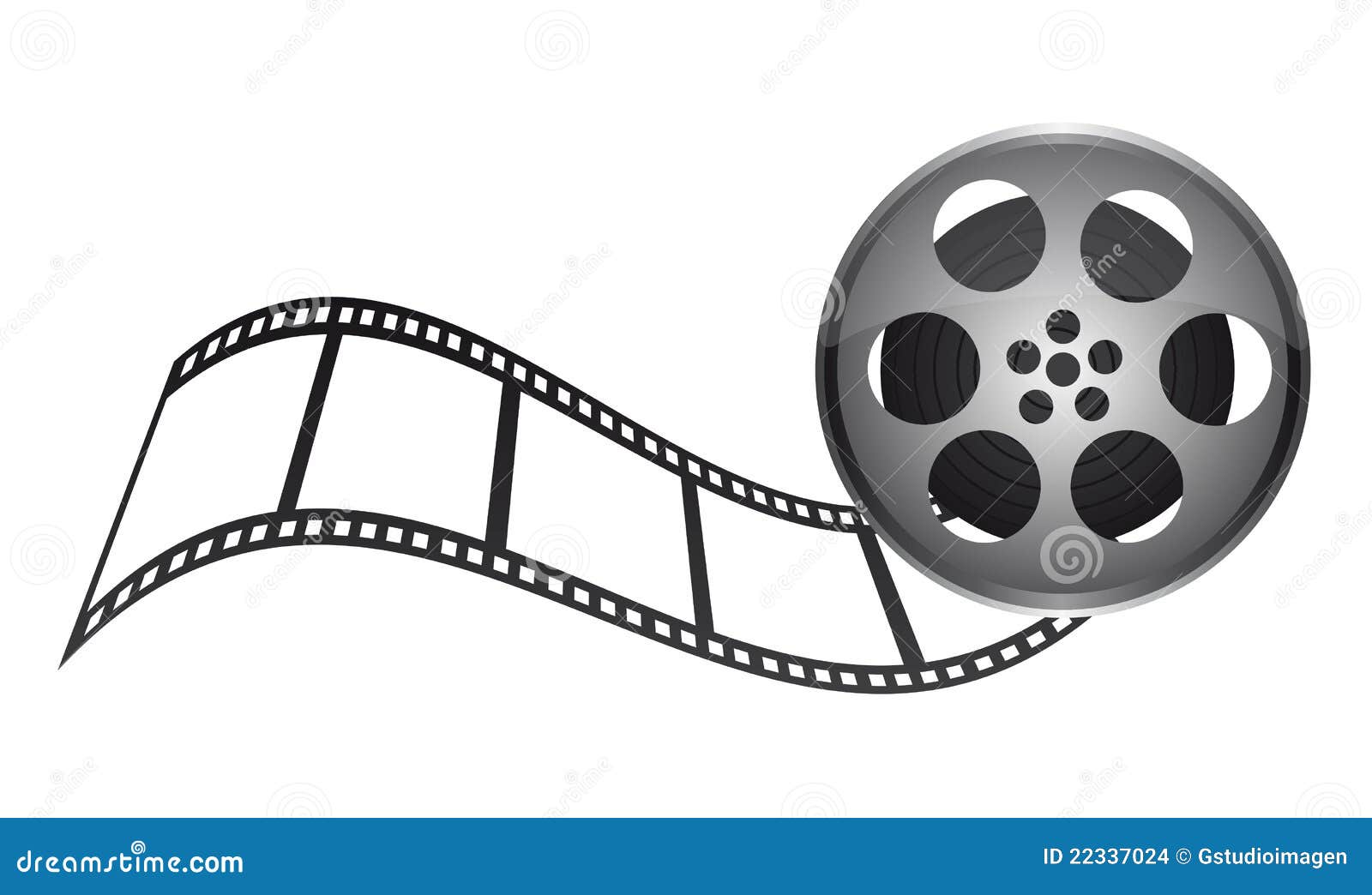 Filmband vektor abbildung. Illustration von clips, kunst - 22337024