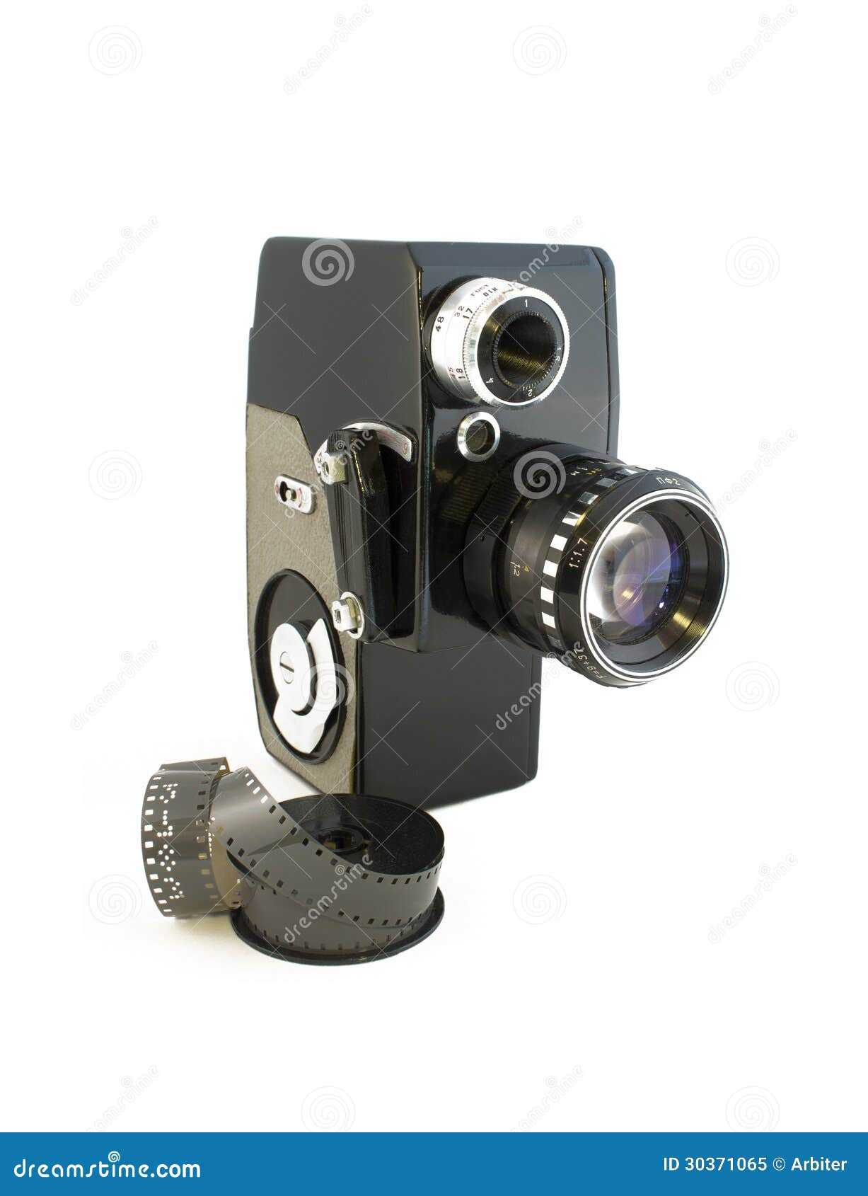 Filmcamera Op Een Witte Achtergrond Stock Afbeelding - Image of optica ...