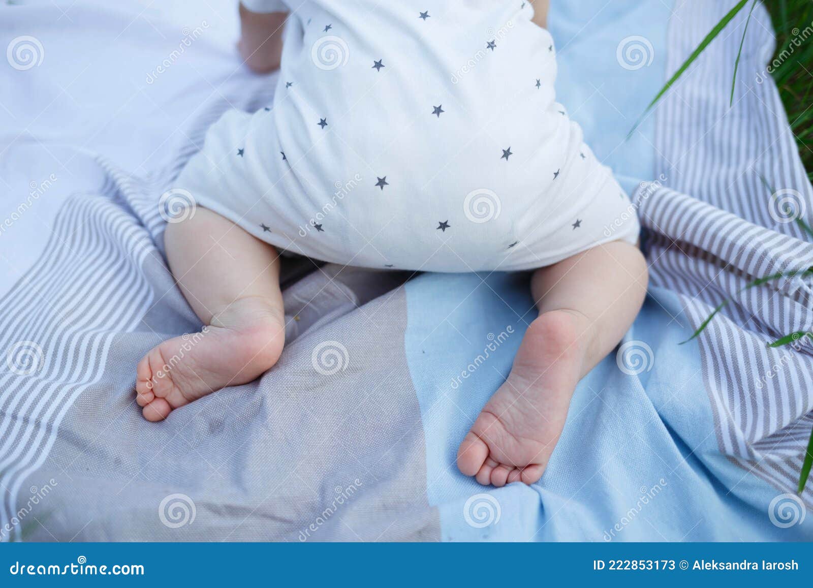 Filming Close-up: Small Bare Feet of Children Stock Image - Image of ...