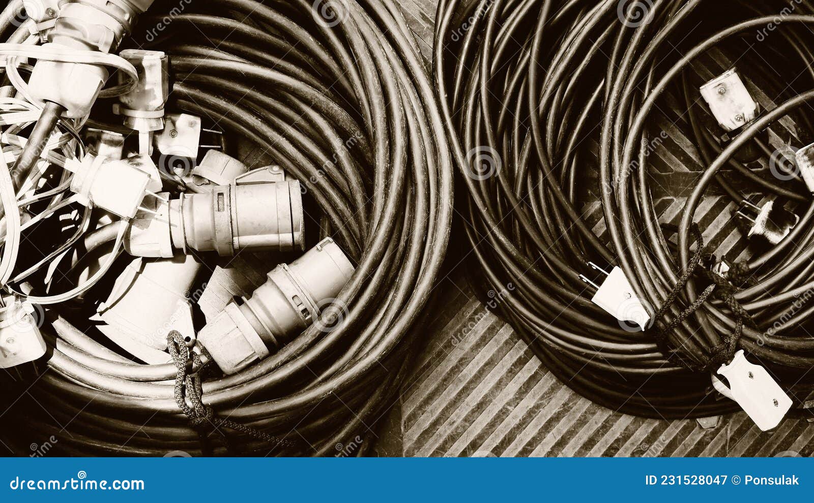 Pile of Power Plugs Background Stock Image - Image of technology, plug ...