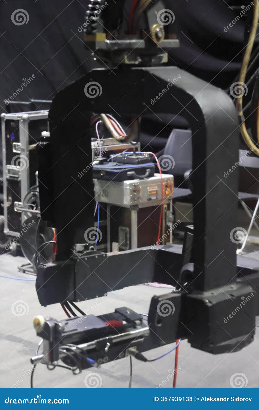 Filming Equipment in a TV Studio, 2 Stock Photo - Image of tripod ...