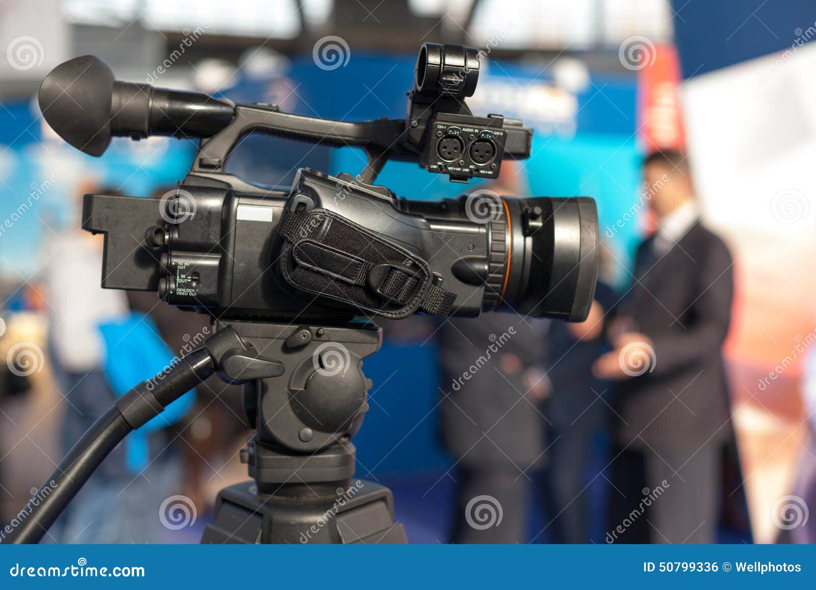 Filming an Event with a Video Camera Stock Photo - Image of ...
