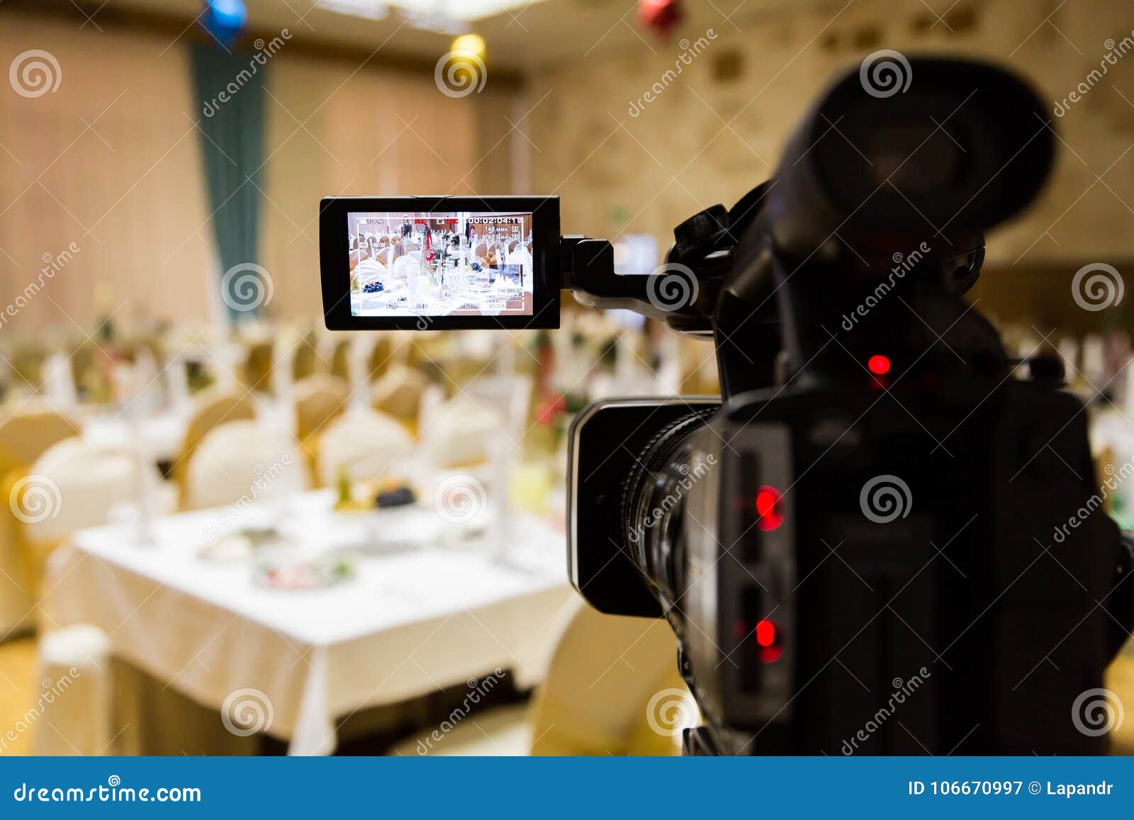 Filming of the Event. Videography Stock Image - Image of background ...
