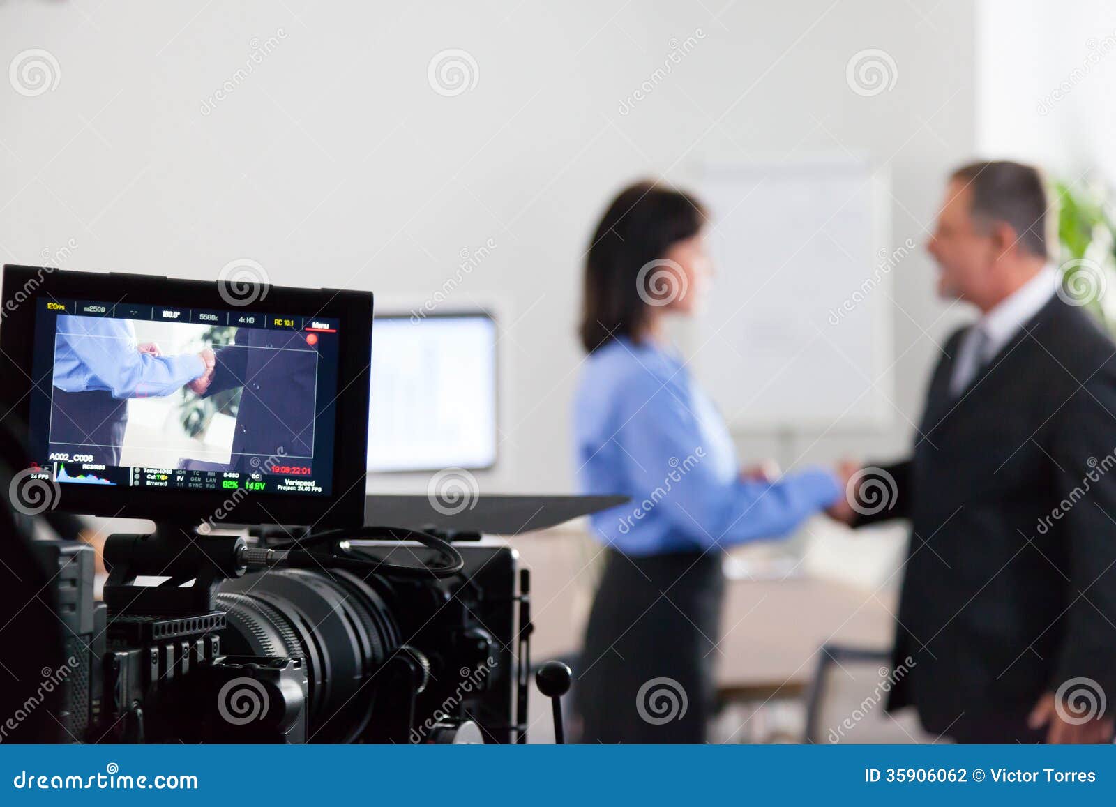 Filming in the Studio stock photo. Image of business - 35906062