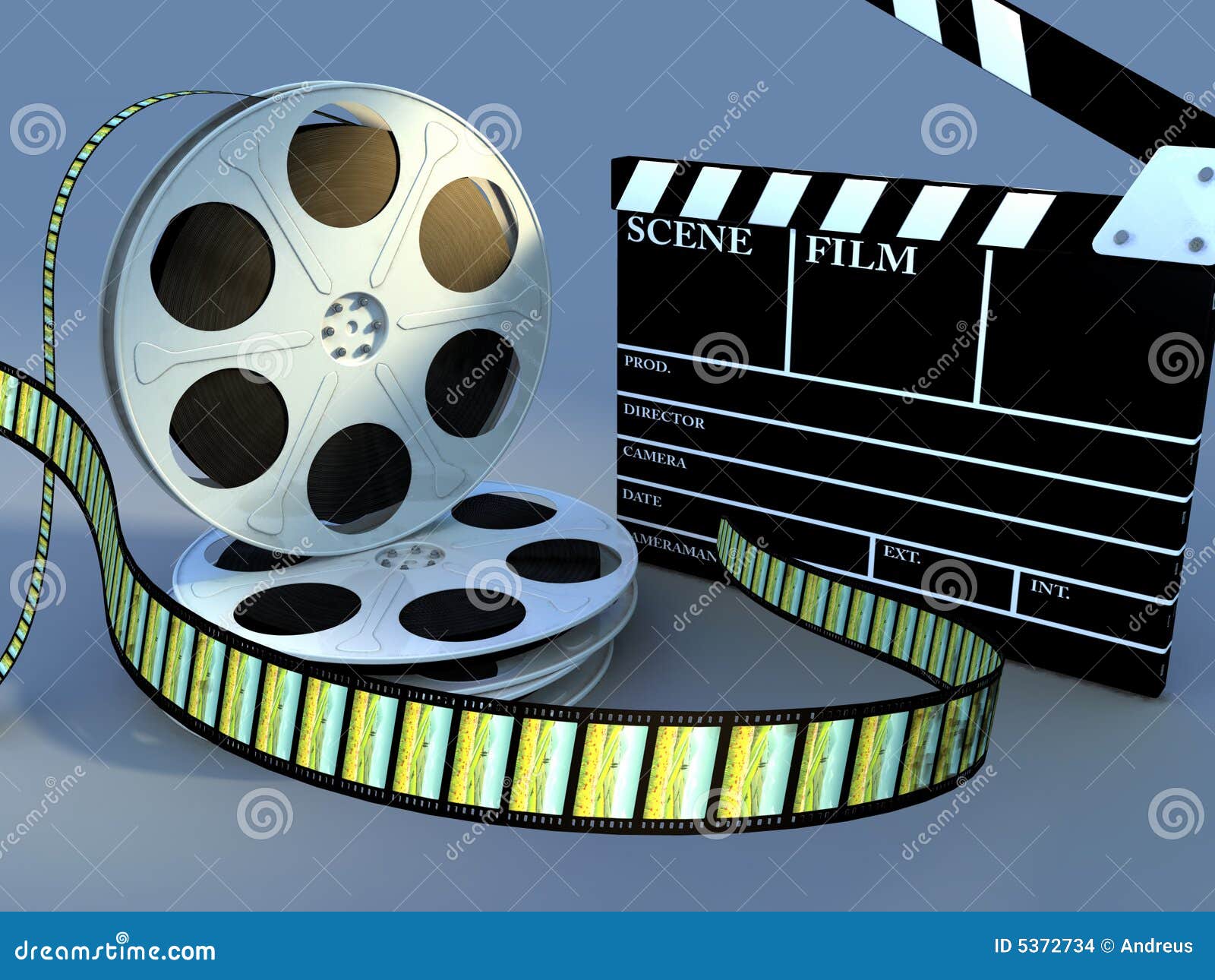 Filming tools stock illustration. Illustration of action - 5372734