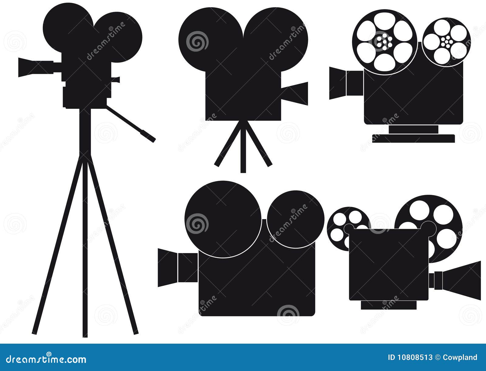 Filmkamera vektor abbildung. Illustration von besatzung - 10808513