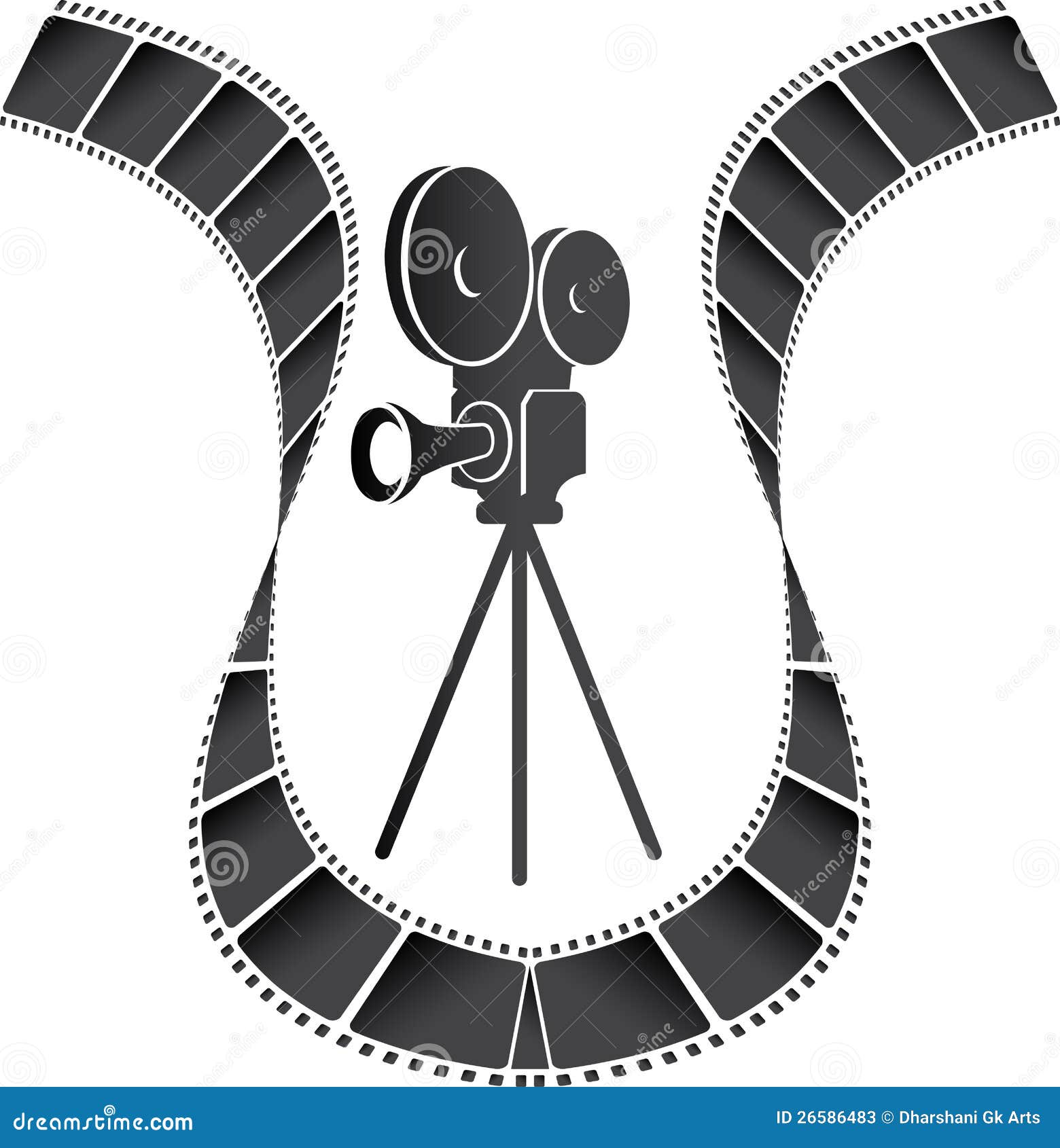 Filmkamera vektor abbildung. Illustration von nocken - 26586483