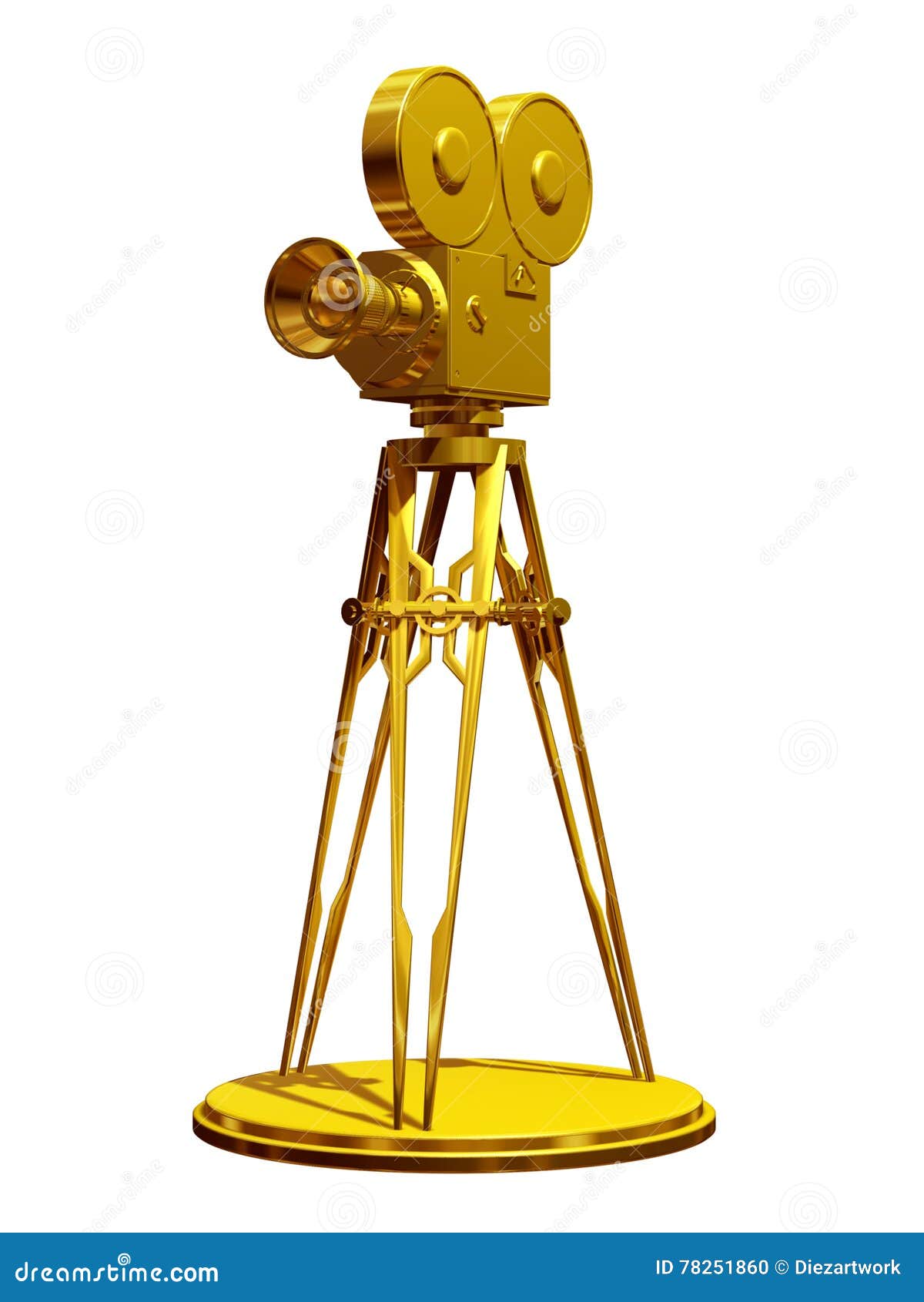 Filmkamera stock abbildung. Illustration von getrennt - 78251860