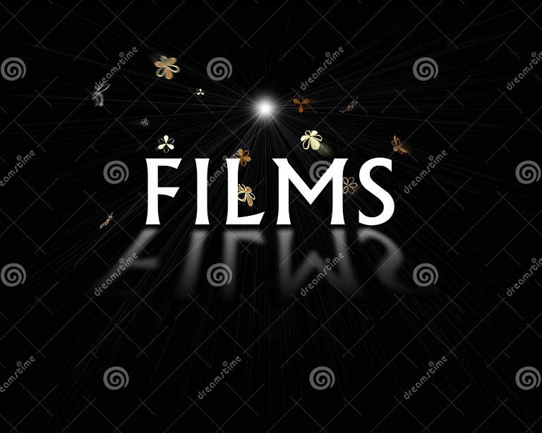 Films logo stock illustration. Illustration of videos - 5371391