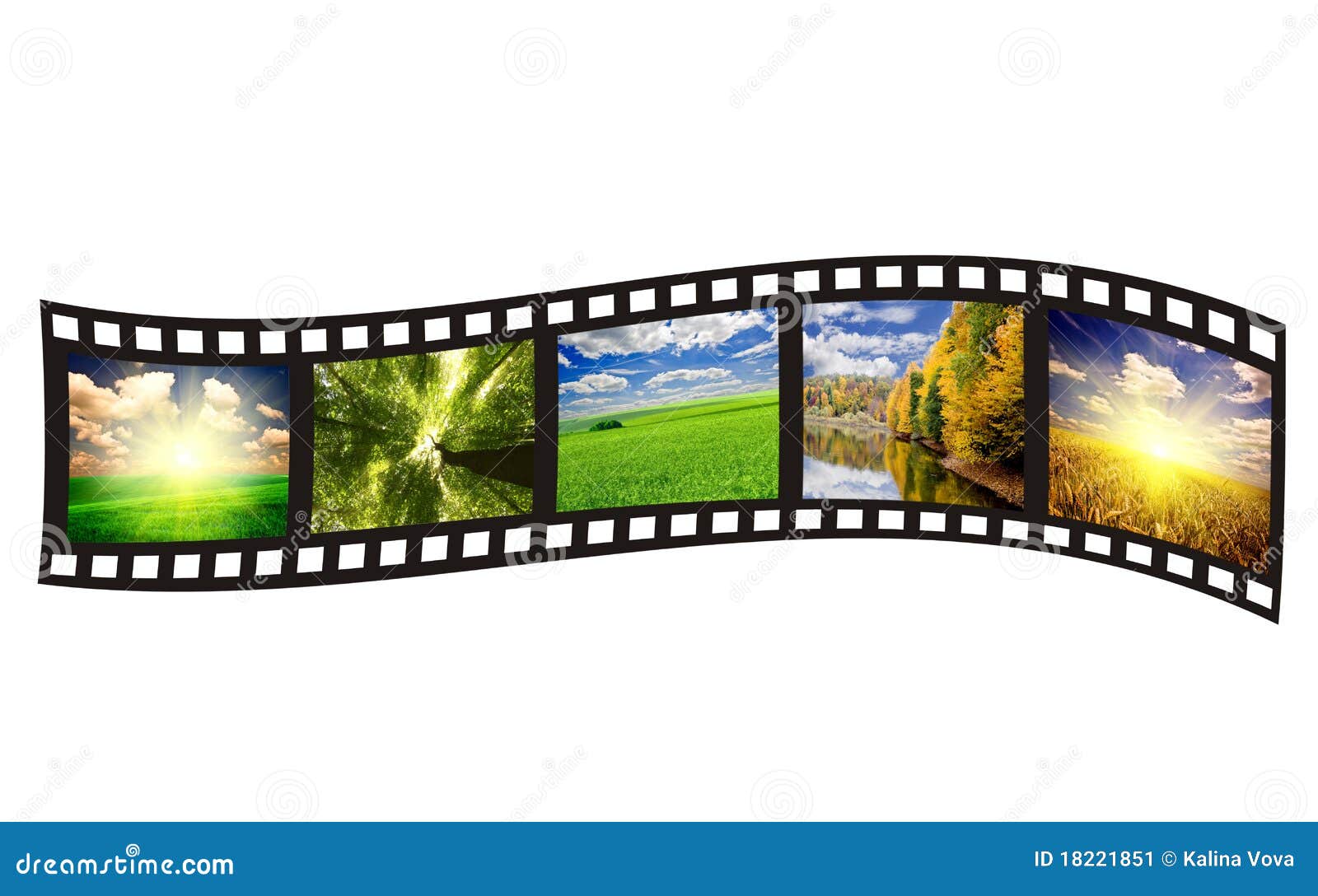 Filmstrip stock image. Image of green, film, camera, digital - 18221851