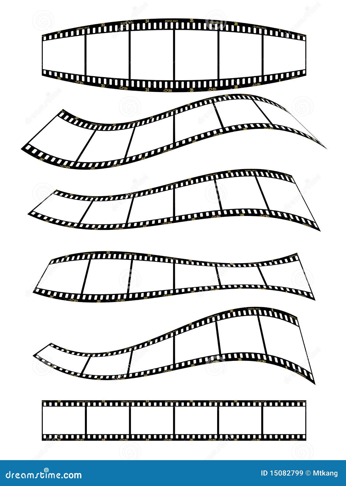 Filmstrip banner - set2 stock vector. Illustration of studio - 15082799