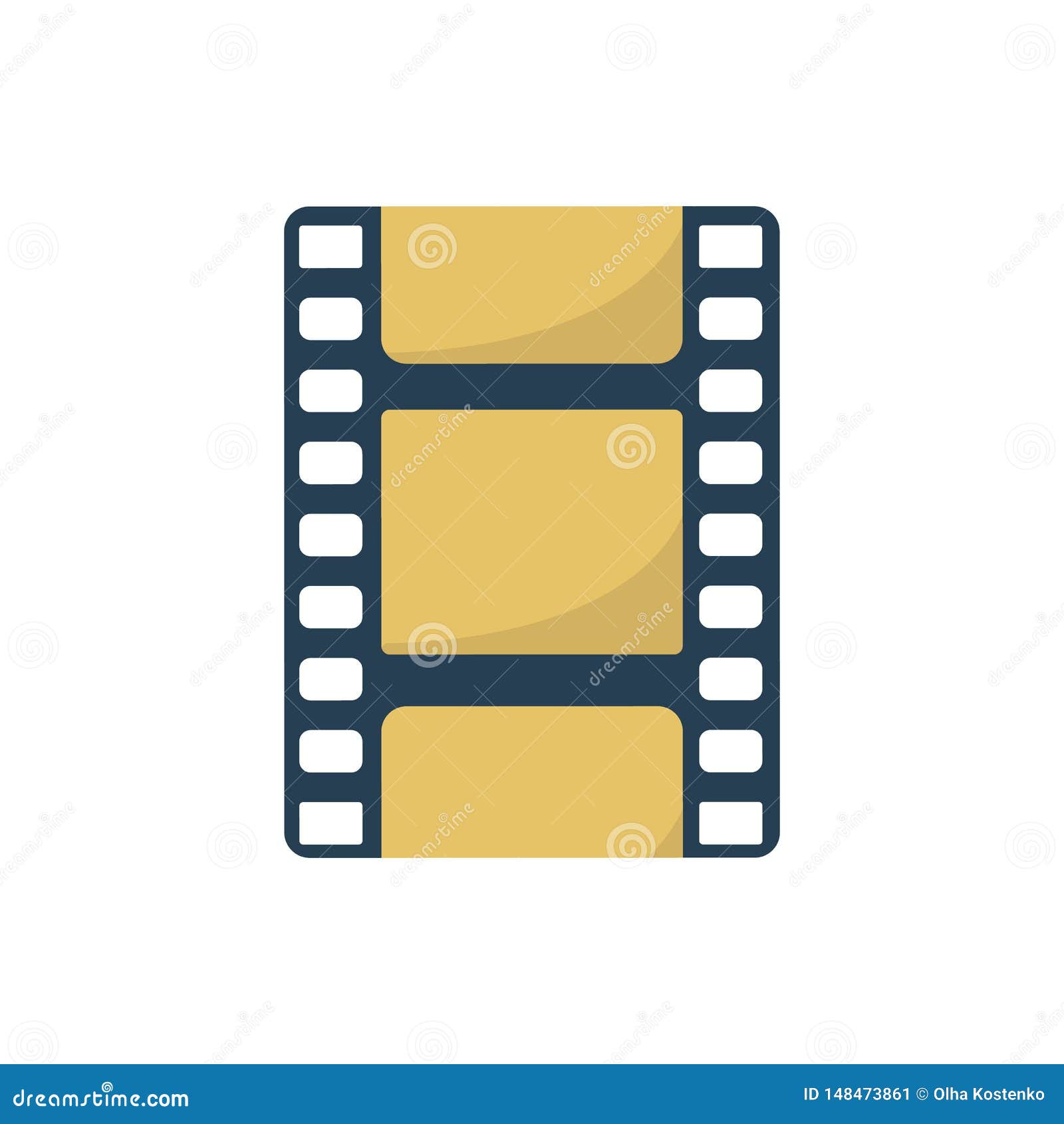 Filmstrip Icon. Element for Design Stock Vector - Illustration of develop, design: 148473861